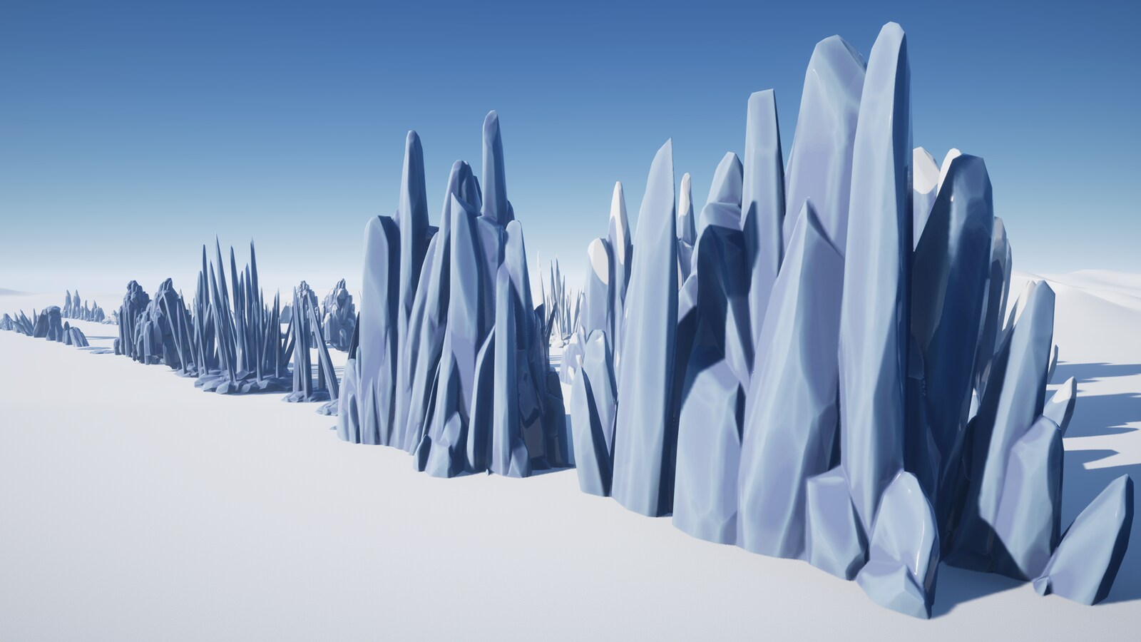 Stylized Ice Formations in Props - UE Marketplace