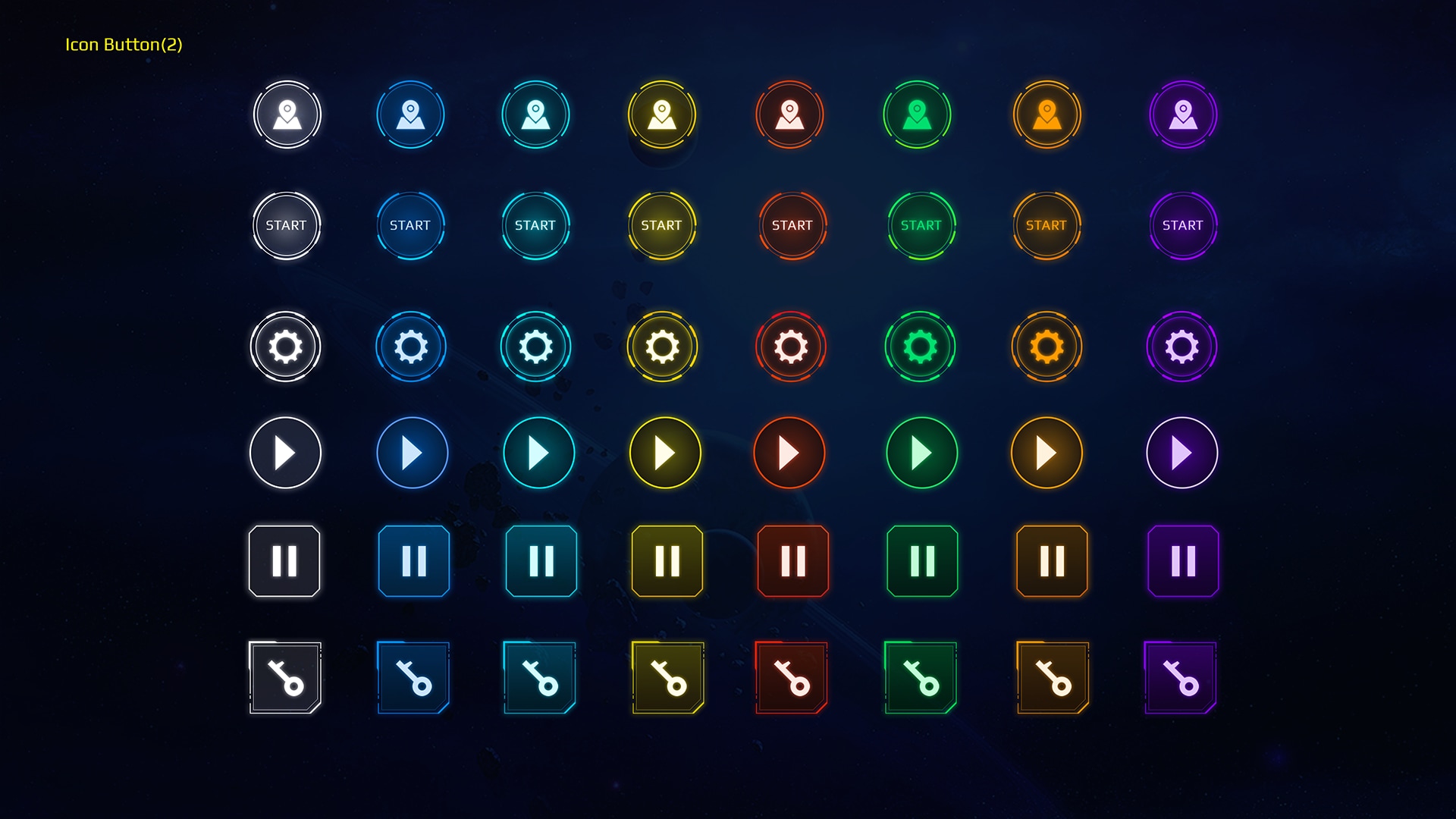 SCI-FI UI Components in 2D Assets - UE Marketplace