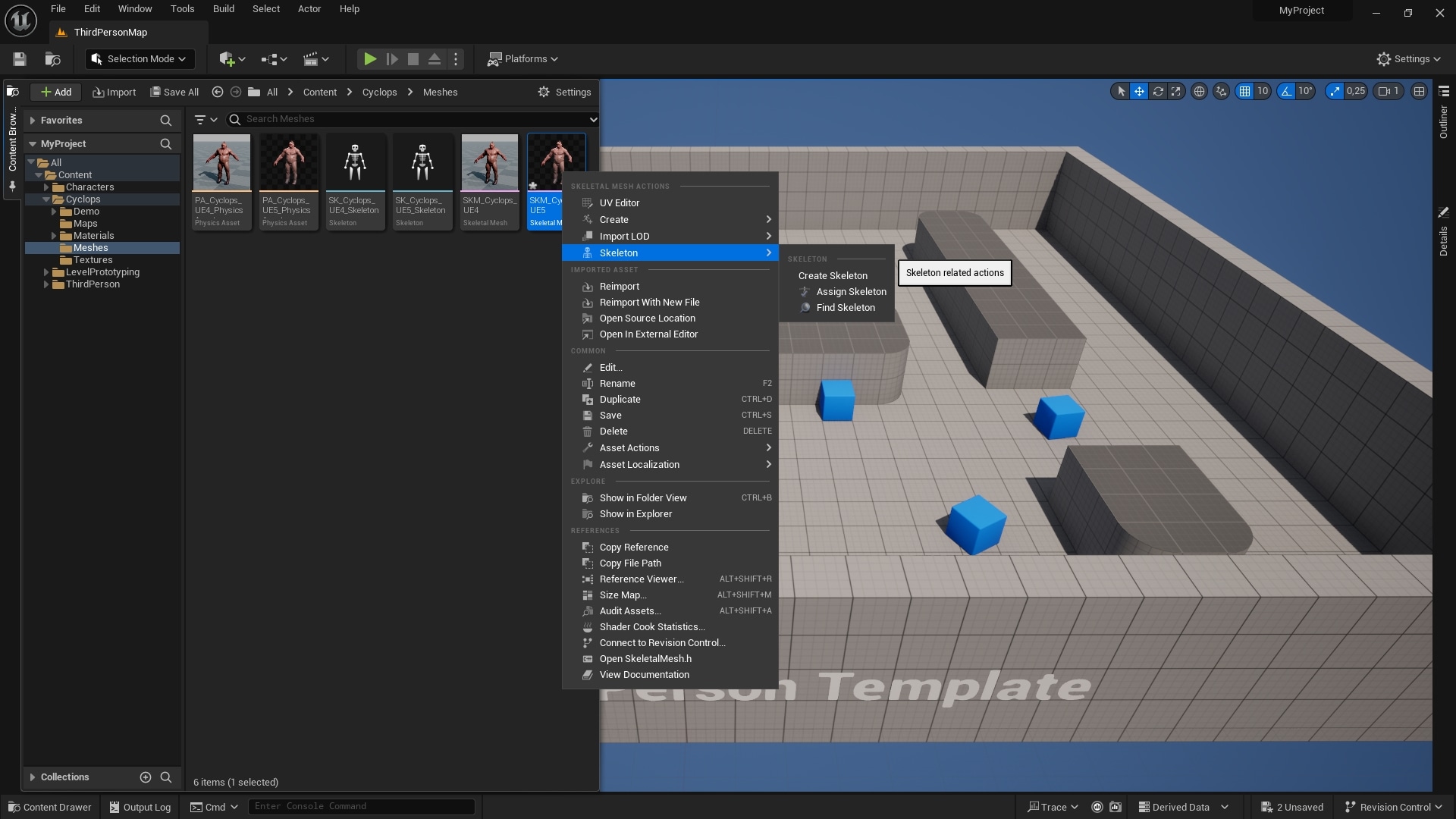 Cyclops in Characters - UE Marketplace