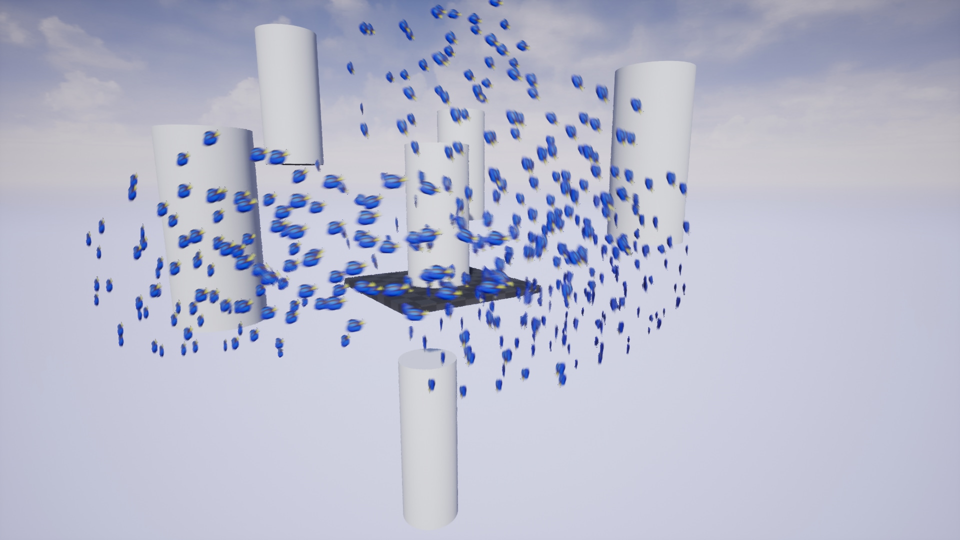 Flocking Behaviour System [Ideal for simulation of birds, fish, bees ...