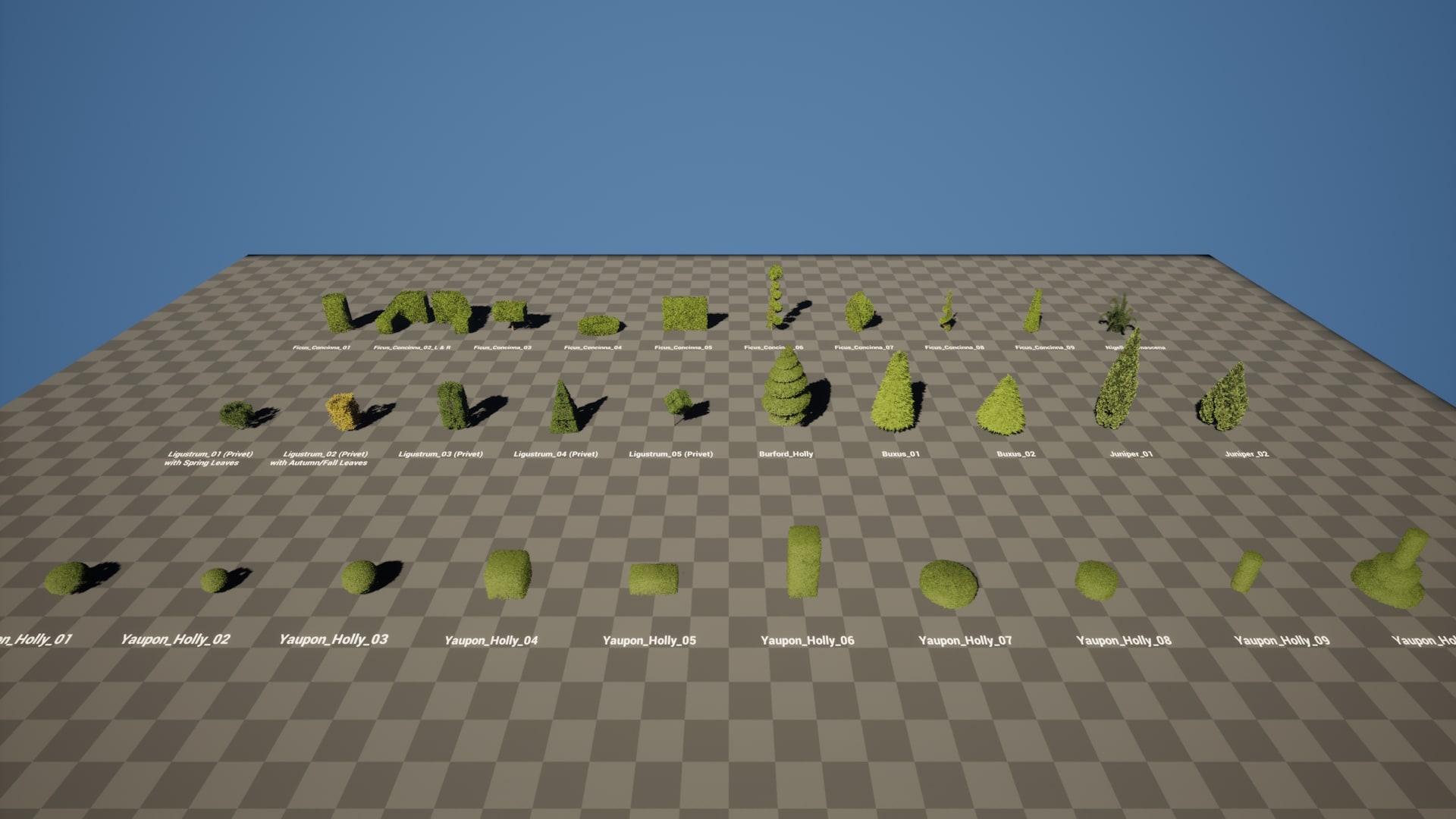 Formal Bush Collection in Props - UE Marketplace