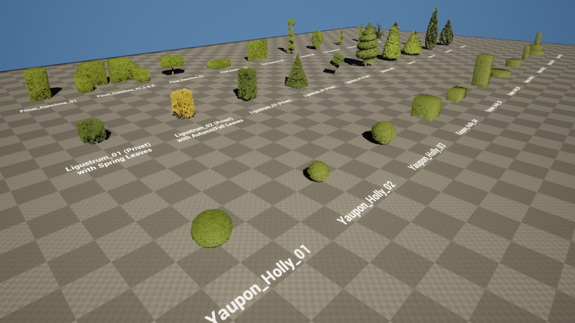 Formal Bush Collection in Props - UE Marketplace