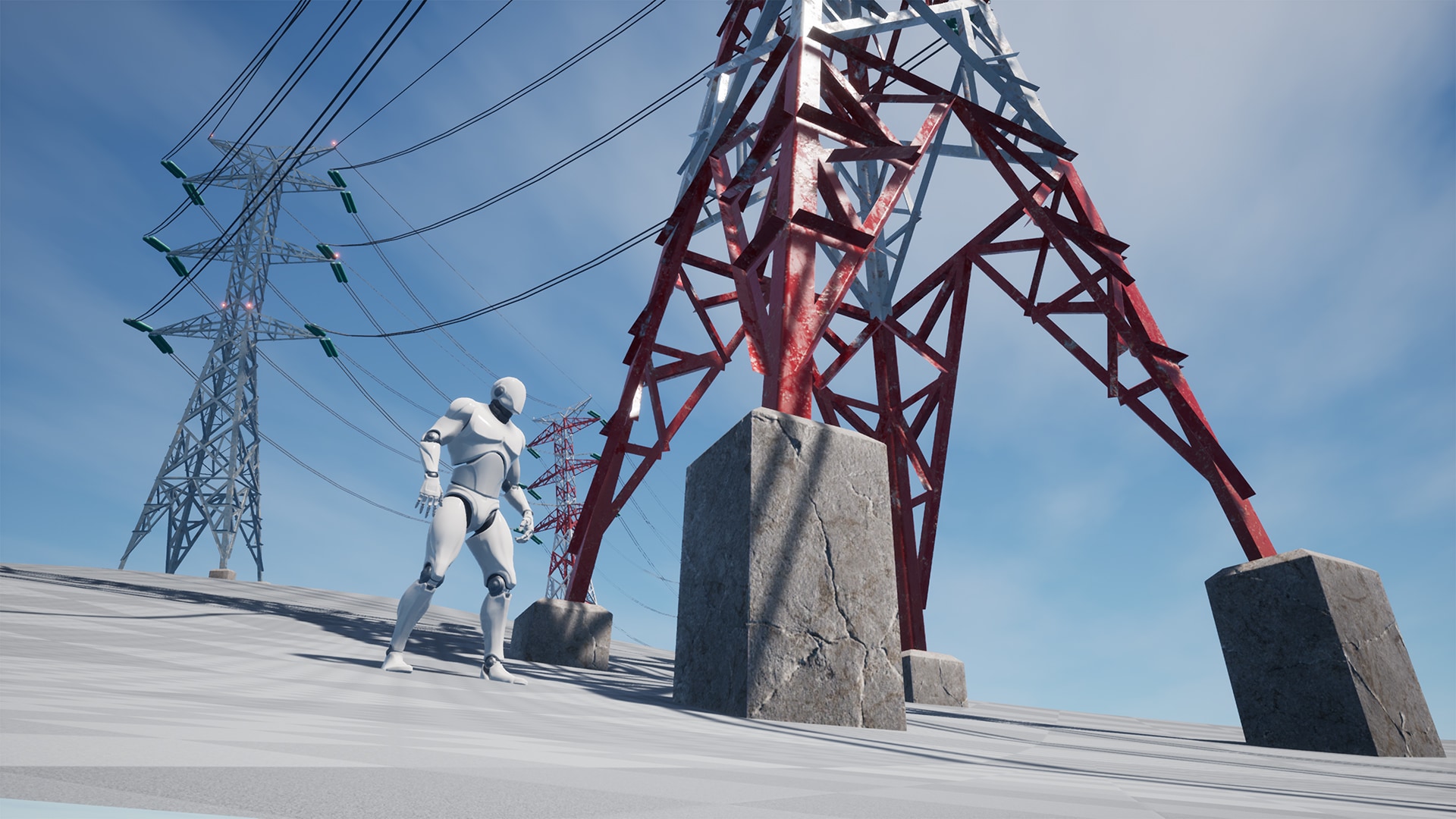 Procedural Powerline Generator in Props - UE Marketplace