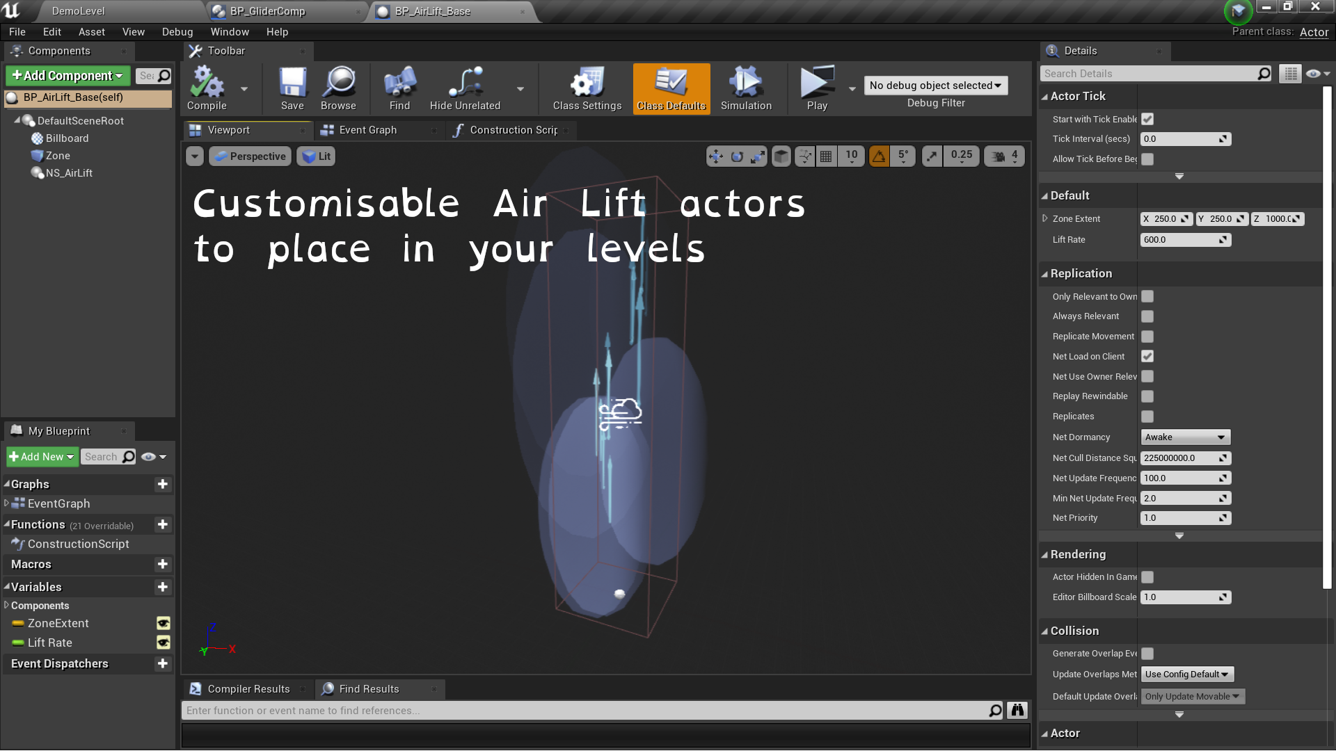 Glider Component in Blueprints - UE Marketplace