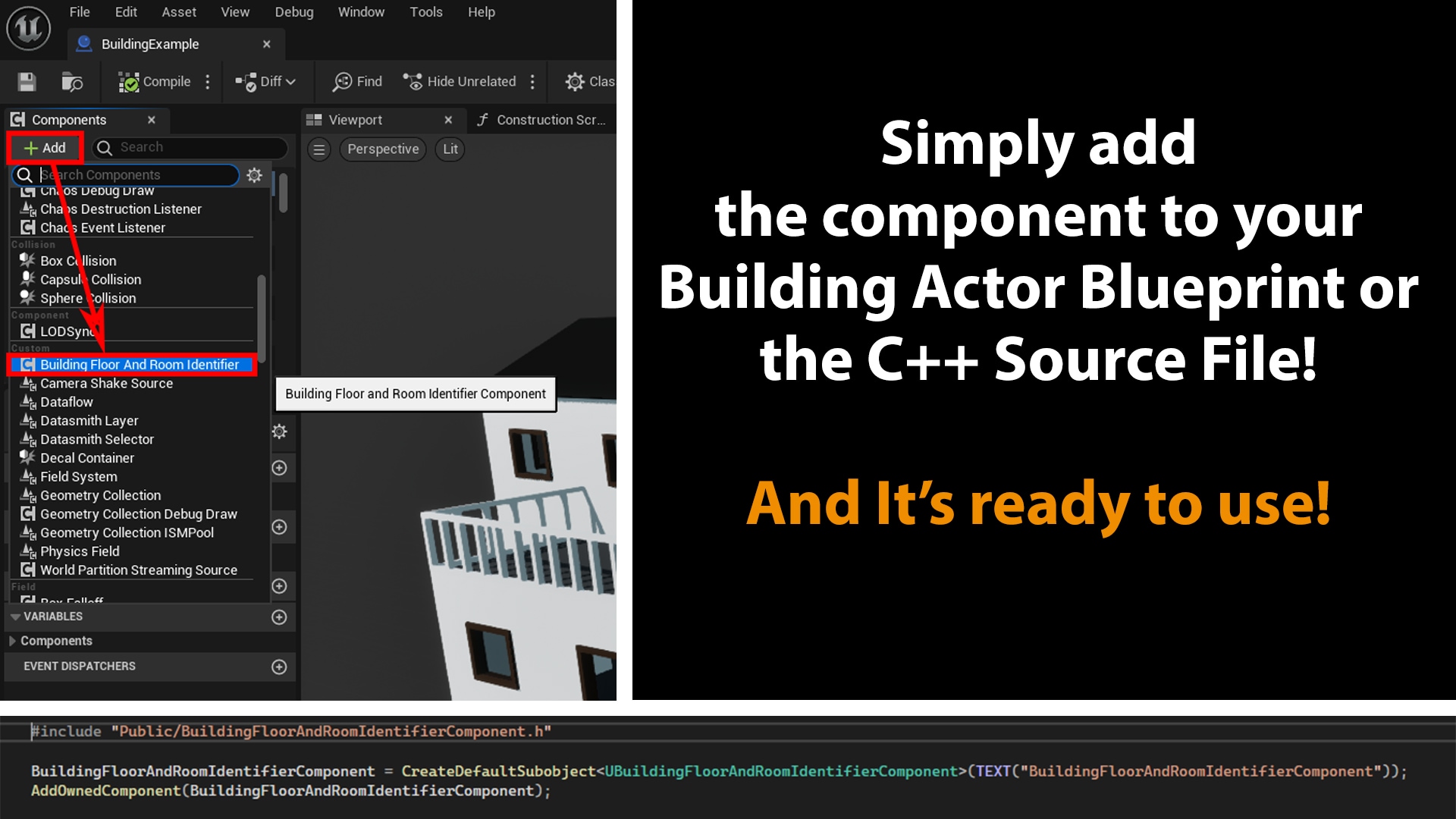 Building Floor & Room Identifier Plugin in Code Plugins - UE Marketplace