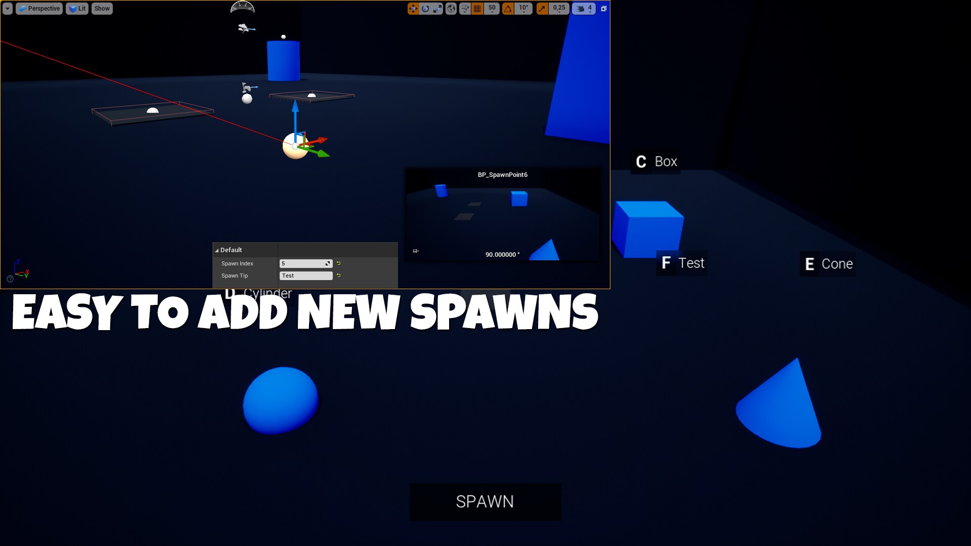 Simple Spawn System in Blueprints - UE Marketplace