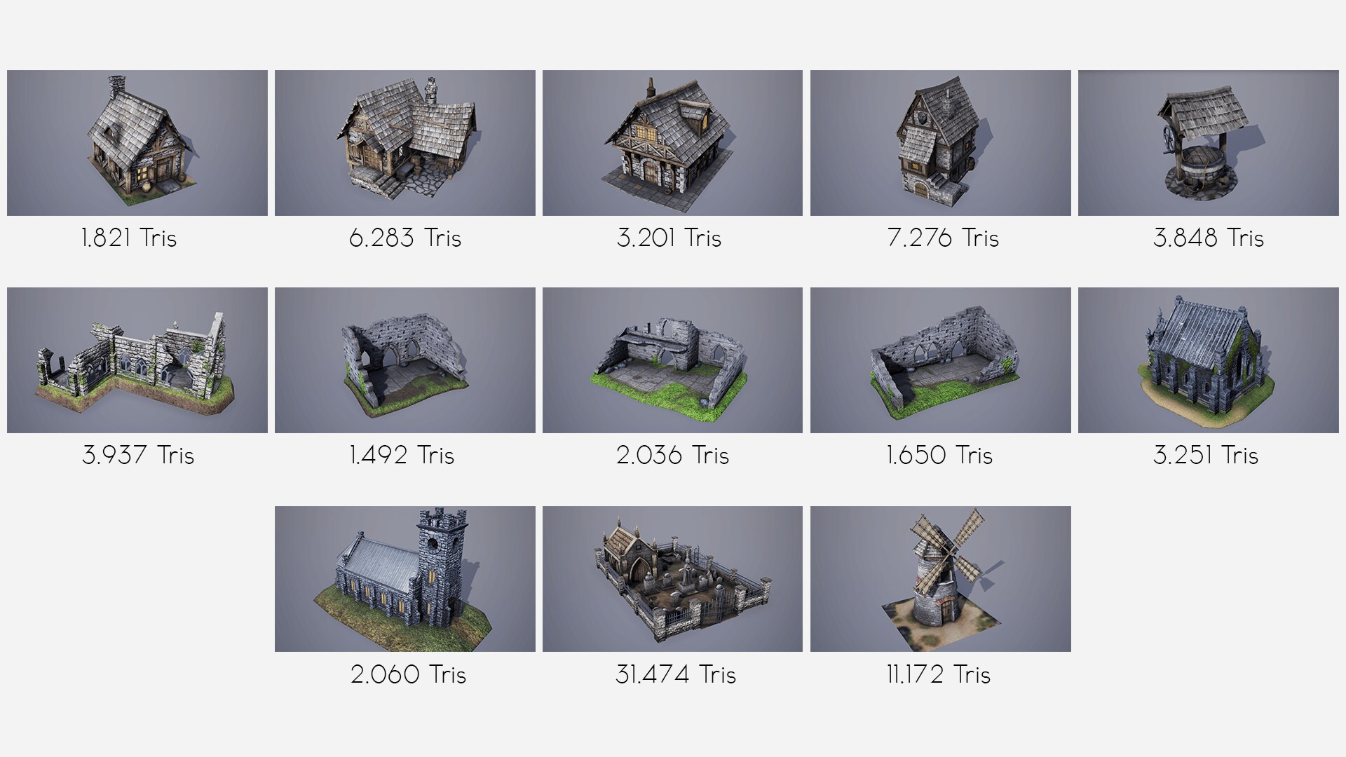 Medieval Fantasy Buildings in Environments - UE Marketplace