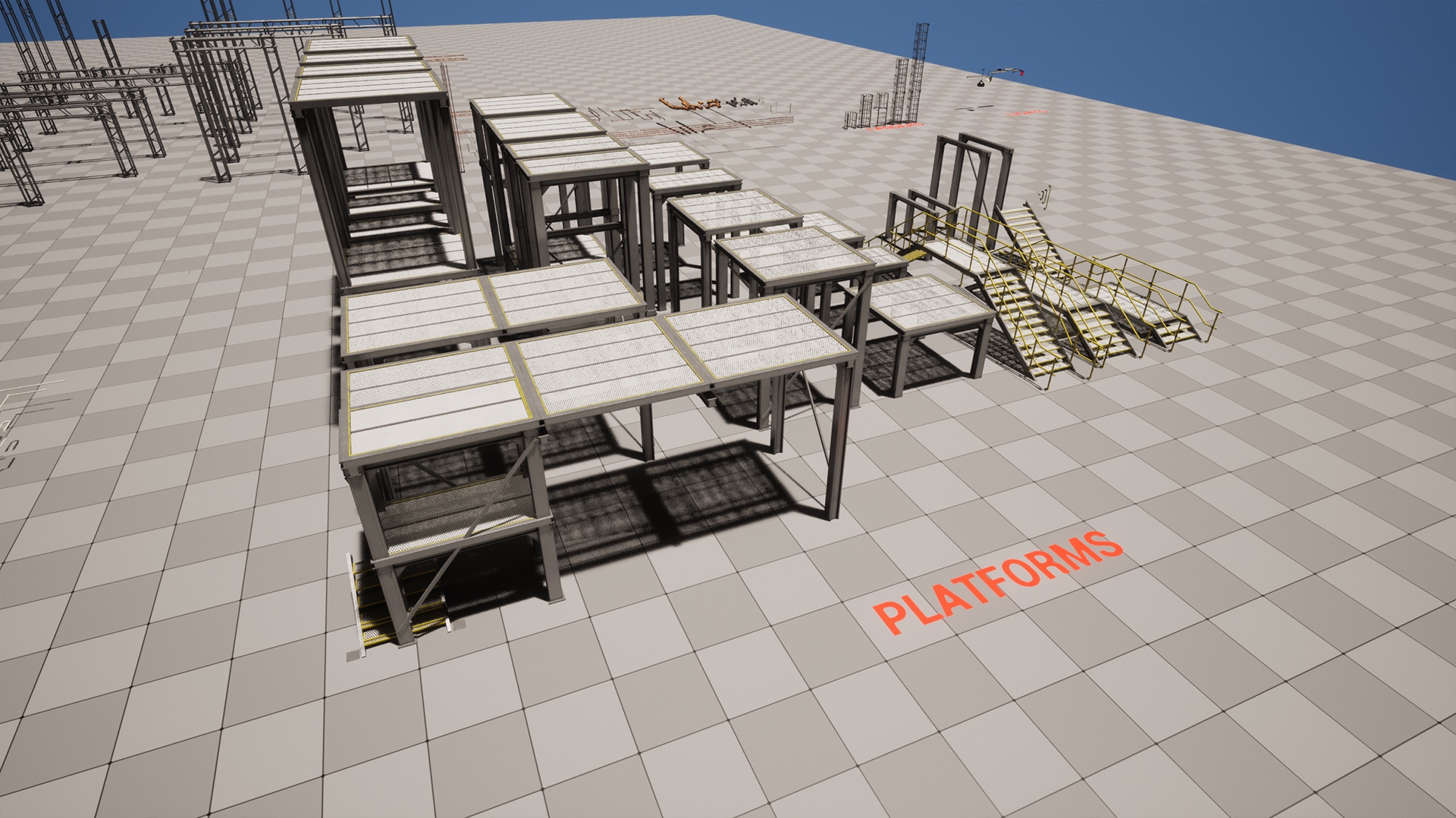 Huge Modular Industrial Kit in Props - UE Marketplace