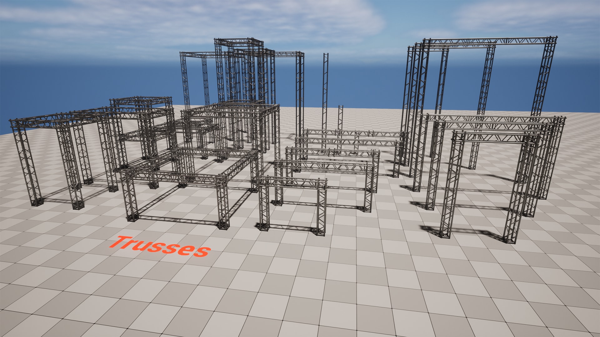 Huge Modular Industrial Kit in Props - UE Marketplace