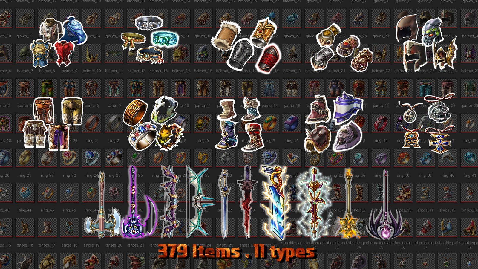 RPG Equipment Icon Pack in 2D Assets - UE Marketplace