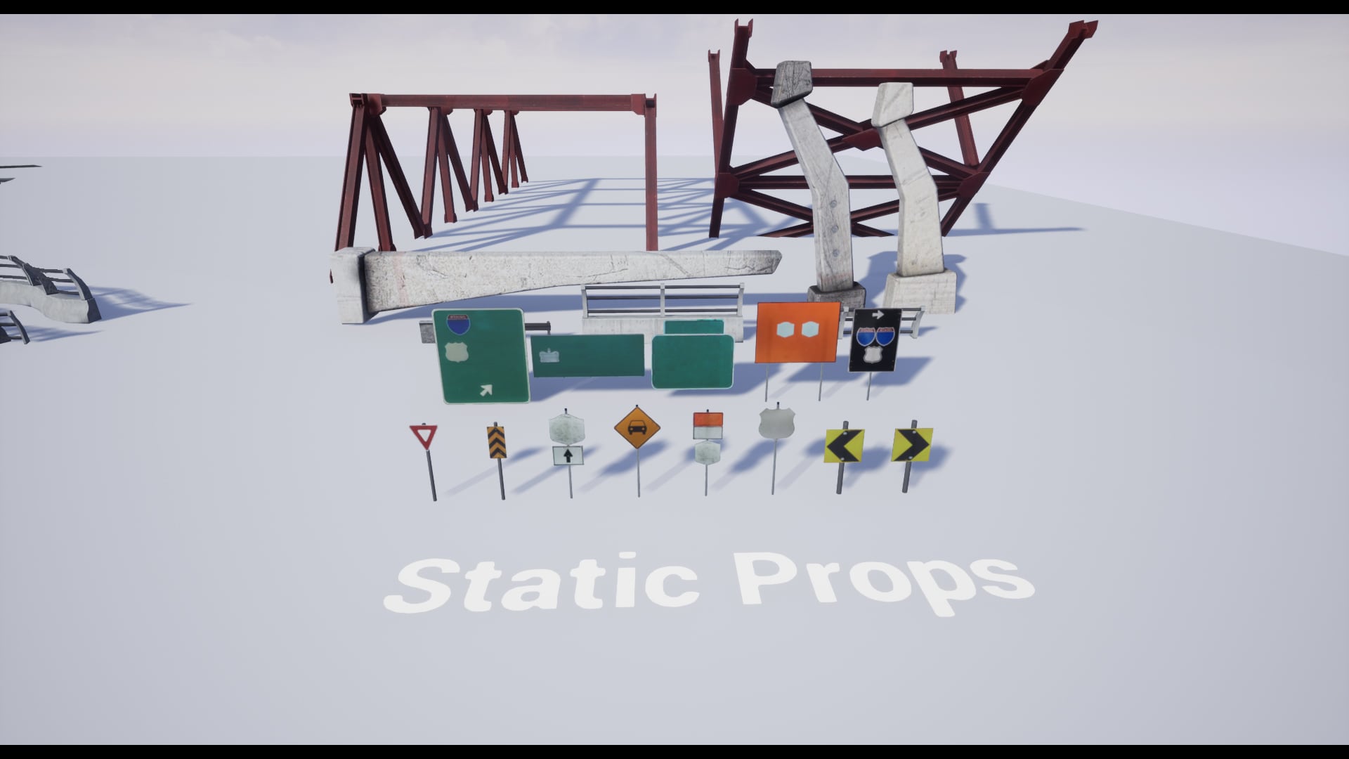 Highway Infrastructure Pack - Blueprint-Based Roads, Guardrails, Signs ...