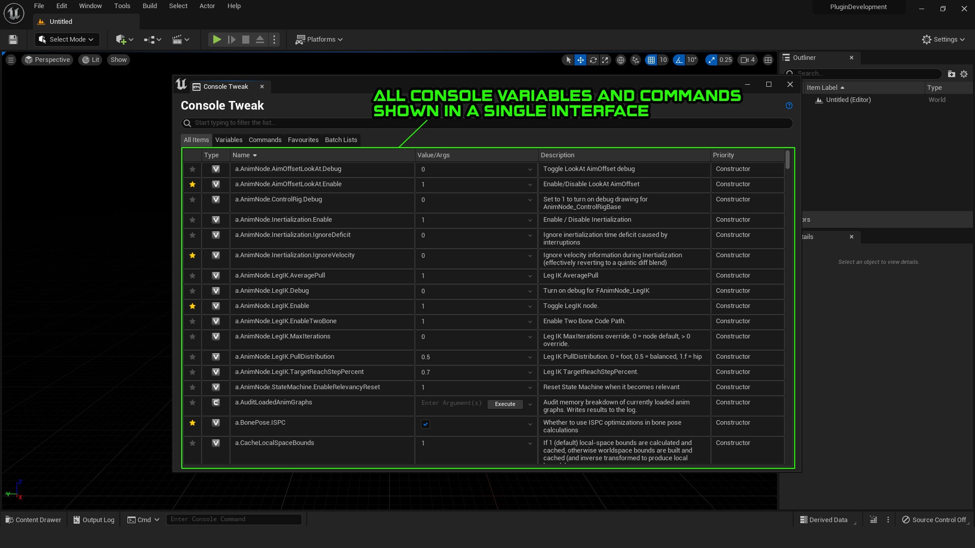 Console Tweak In Code Plugins Ue Marketplace