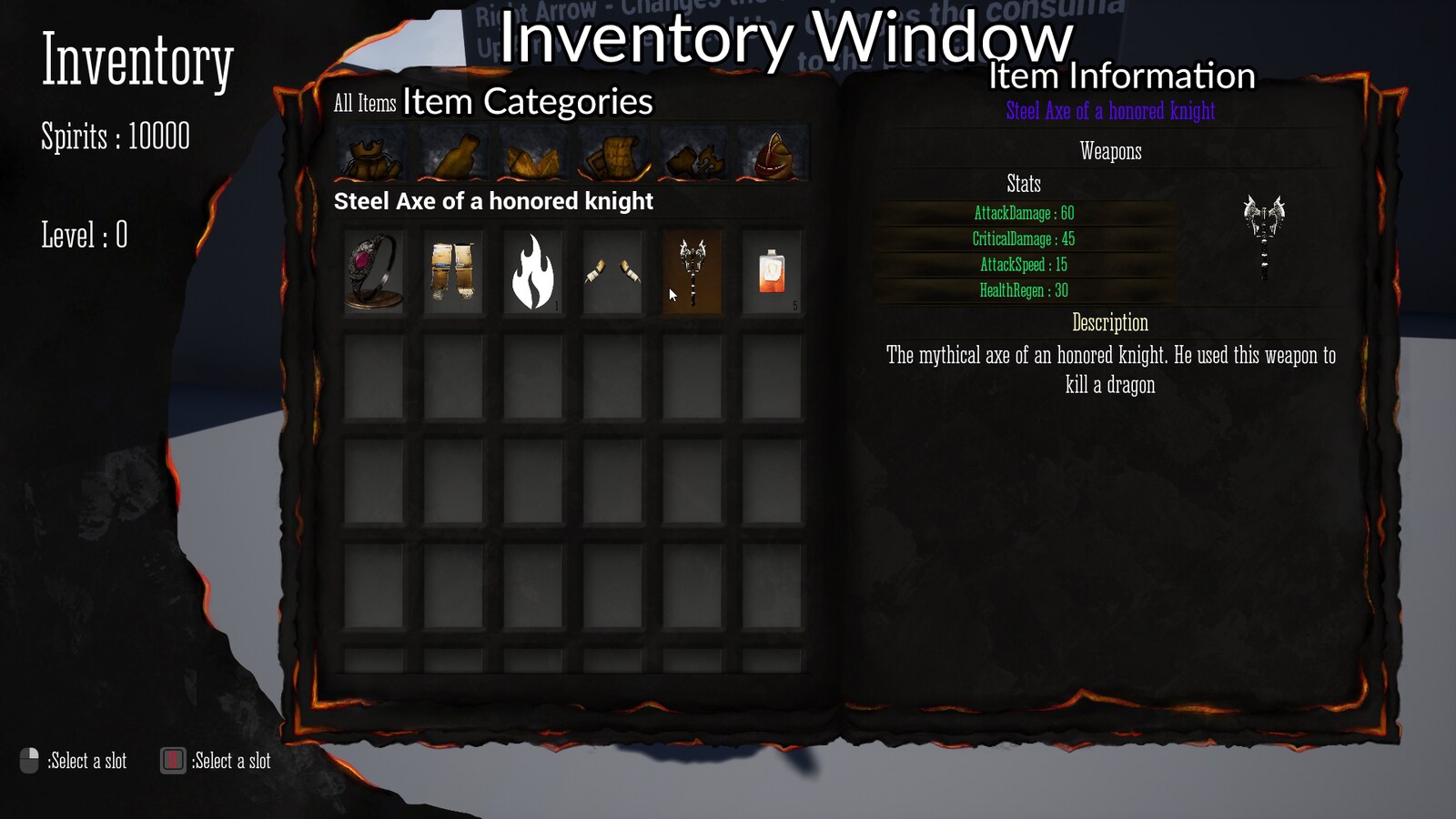 Medieval RPG Inventory and Equipment in Blueprints - UE Marketplace