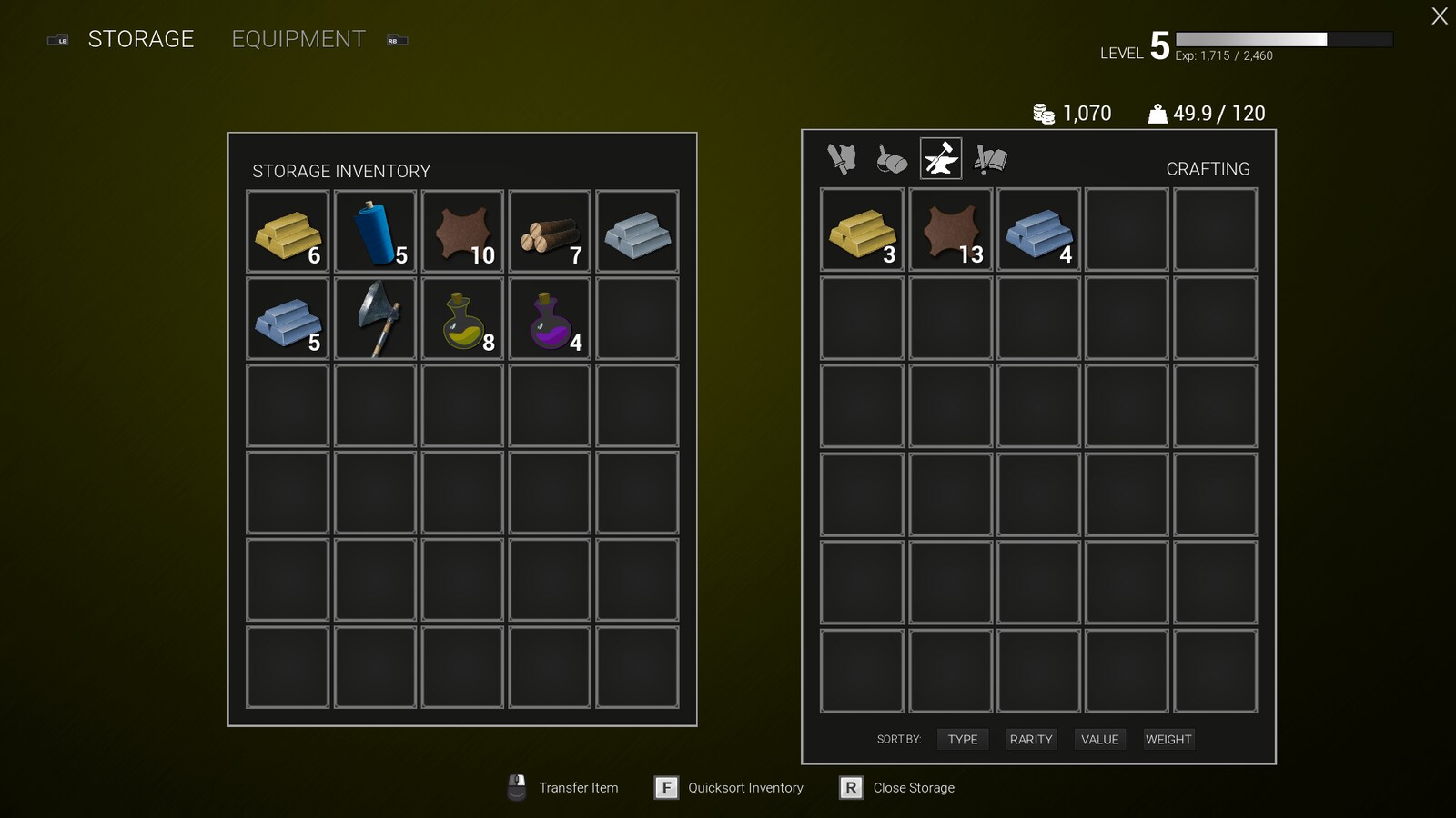 RPG Inventory and Interaction System in Blueprints - UE Marketplace