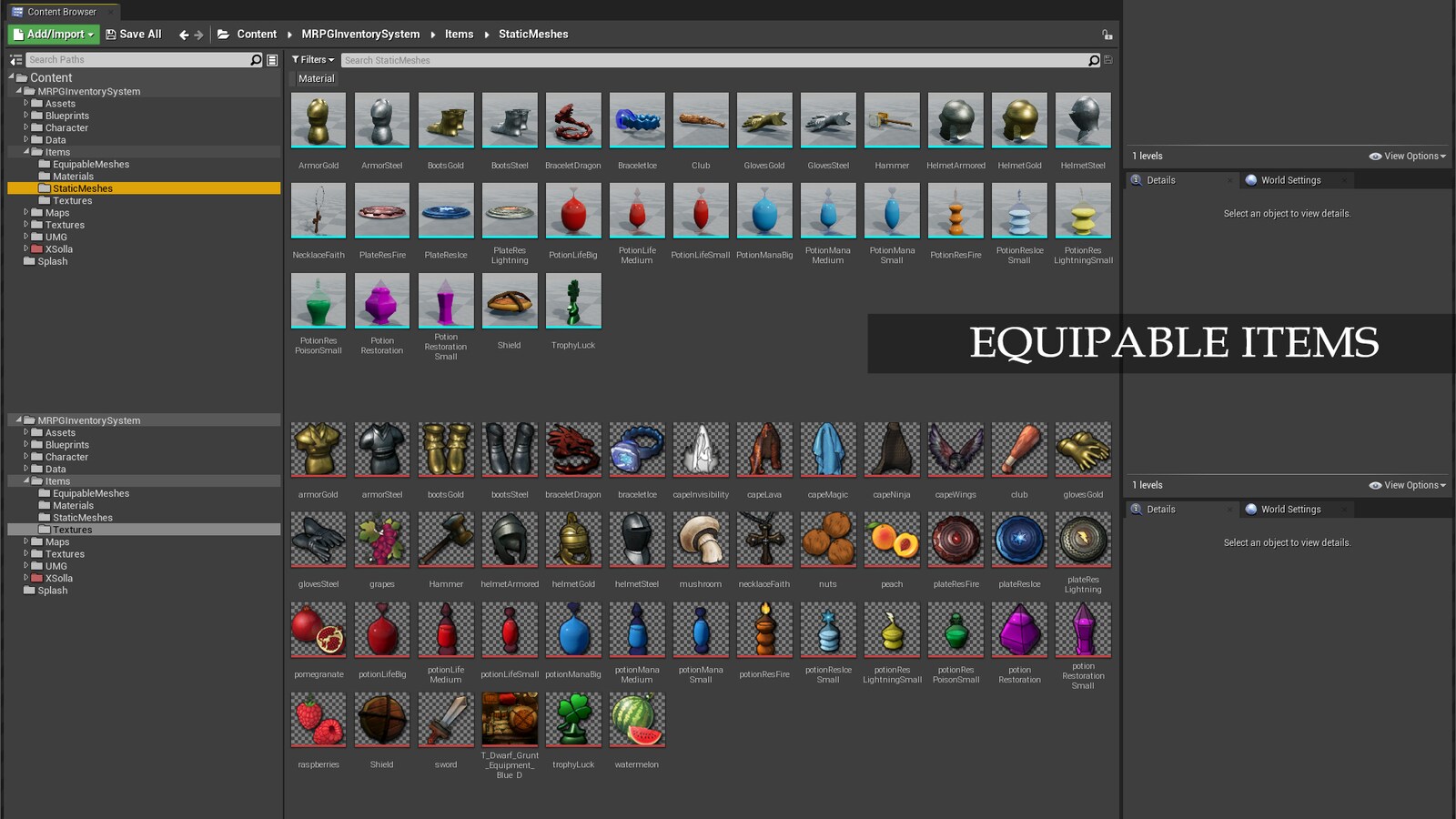 Multiplayer RPG Inventory System in Blueprints - UE Marketplace