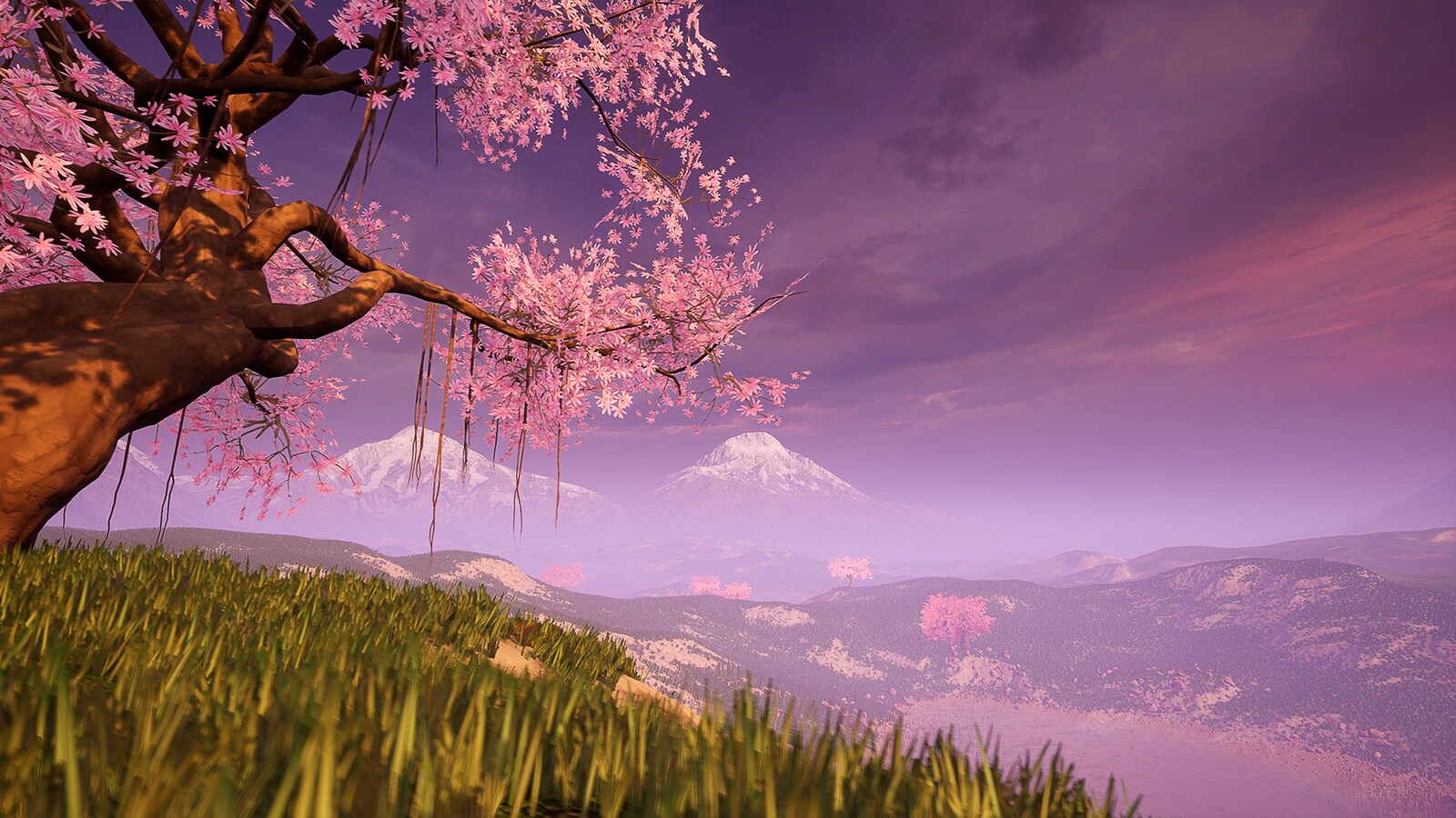 Japanese Stylized Grass and Trees in Environments - UE Marketplace