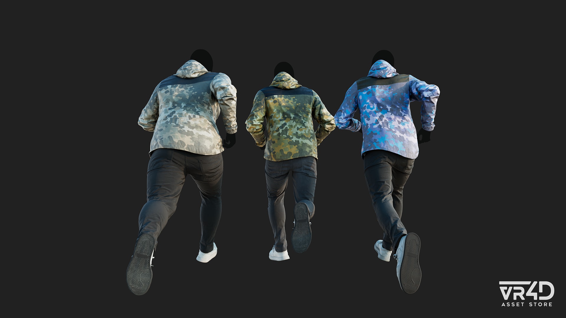 VR4D - Men's Sport Jacket & Combat Trousers in Characters - UE Marketplace