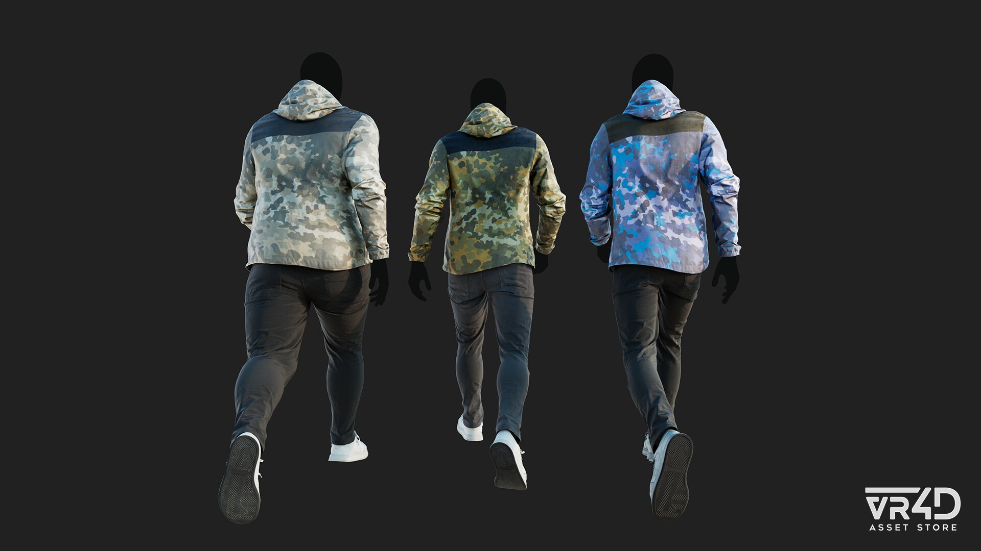 VR4D - Men's Sport Jacket & Combat Trousers in Characters - UE Marketplace