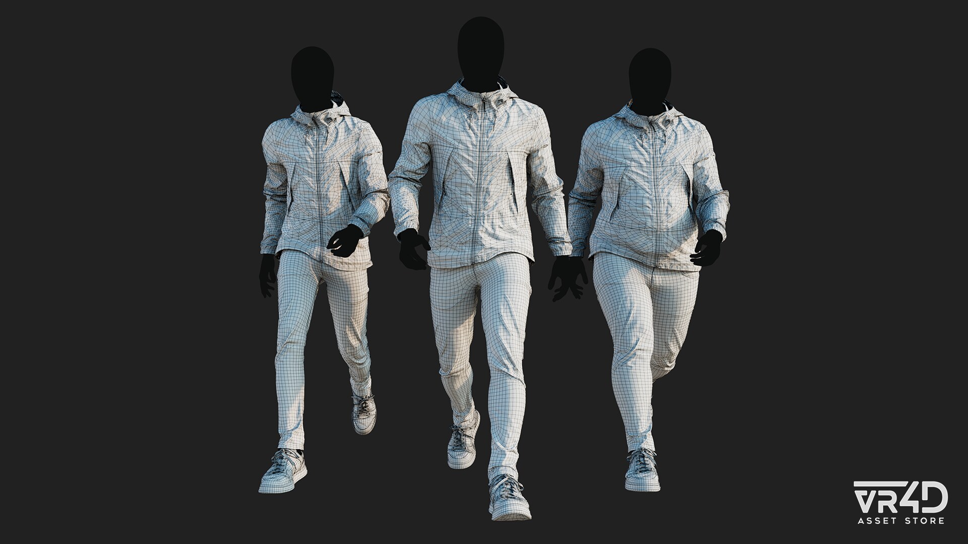 VR4D - Men's Sport Jacket & Combat Trousers in Characters - UE Marketplace