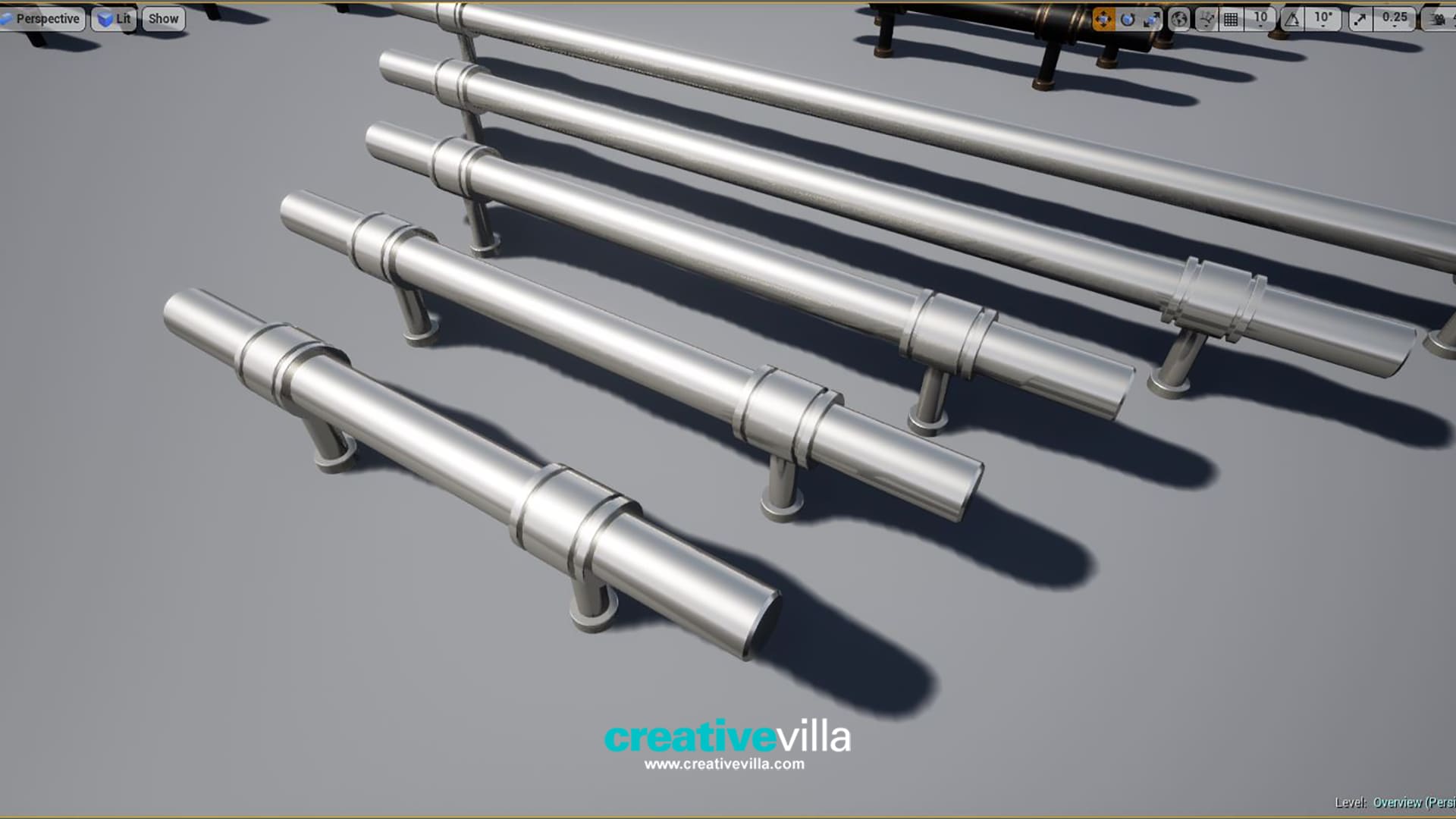 Kitchen and Bath Pull Handles for Arch Vis, 카테고리 건축 시각화 - UE 마켓플레이스