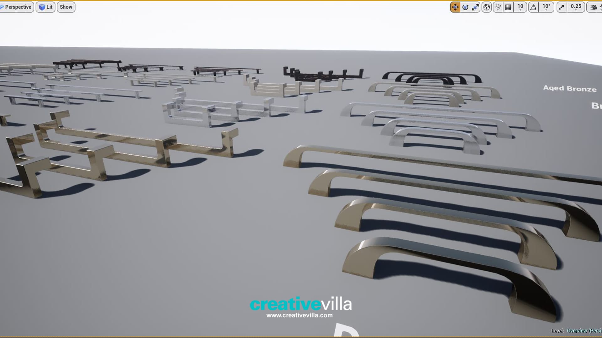 Kitchen and Bath Pull Handles for Arch Vis, 카테고리 건축 시각화 - UE 마켓플레이스