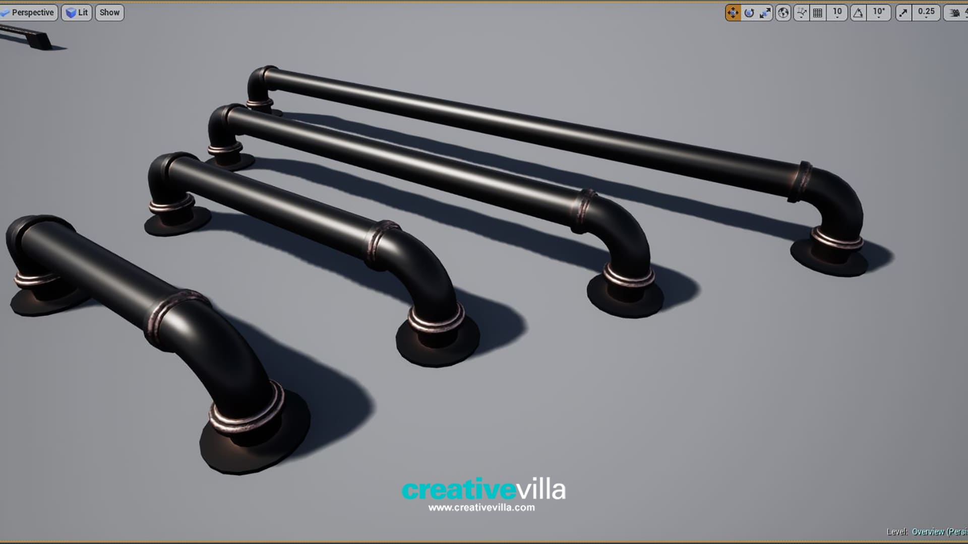 Kitchen and Bath Pull Handles for Arch Vis, 카테고리 건축 시각화 - UE 마켓플레이스