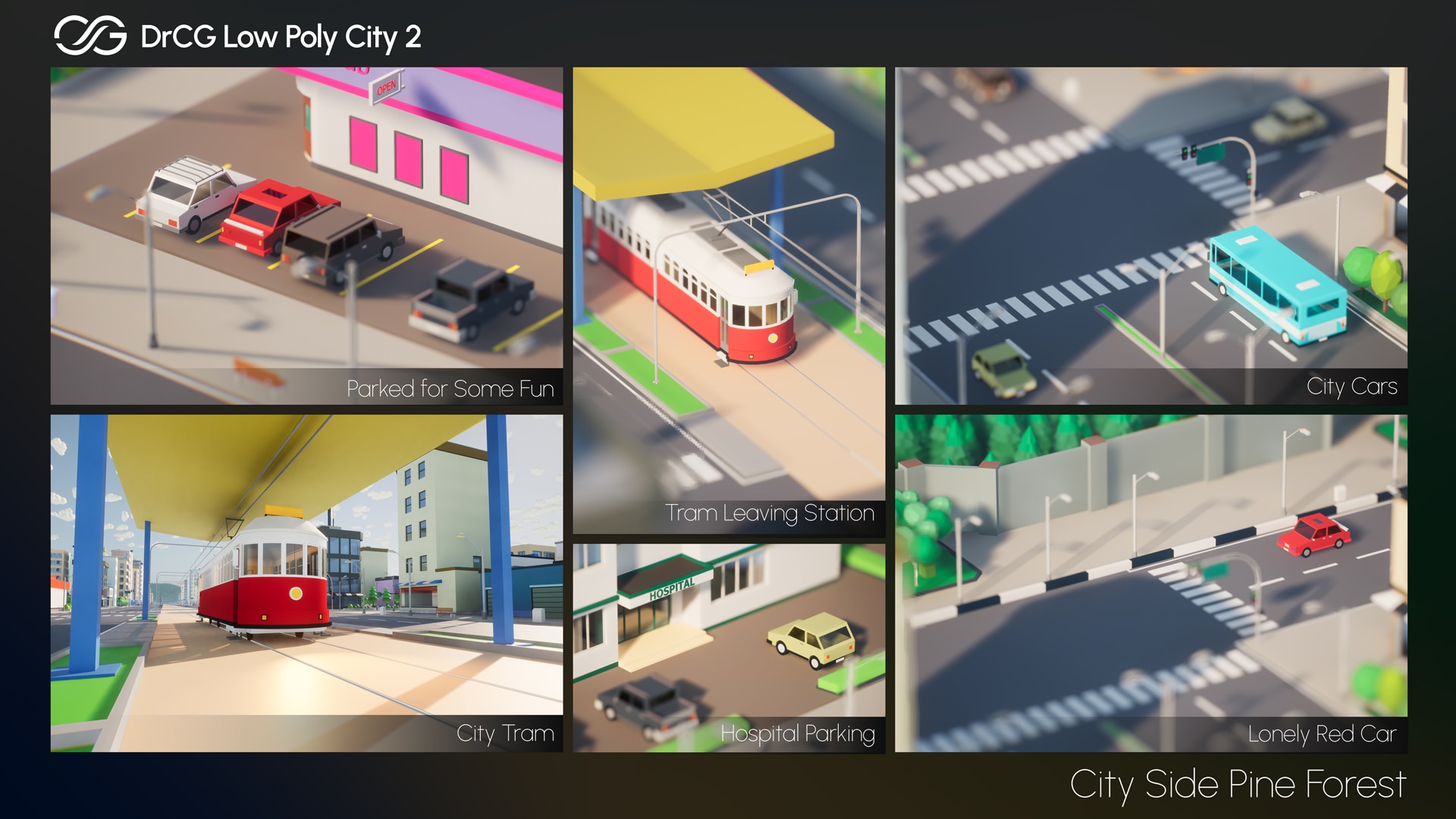 Low Poly City 2.0 Asset Pack with Interior Assets (Modular Stylized ...