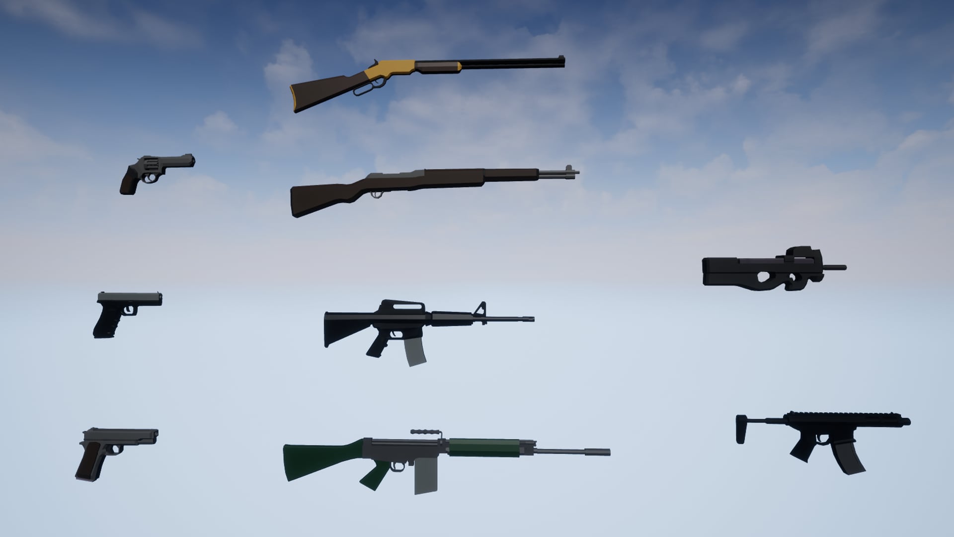 Low Poly Weapons Pack in Weapons - UE Marketplace