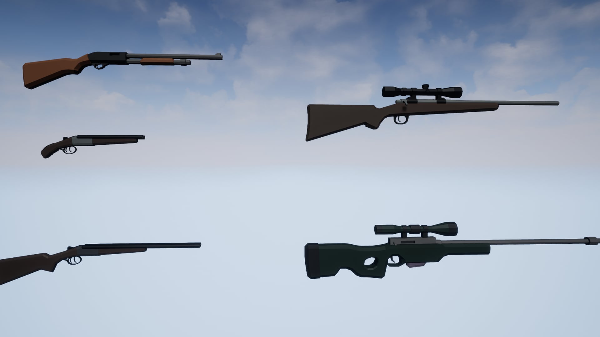 Low Poly Weapons Pack in Weapons - UE Marketplace