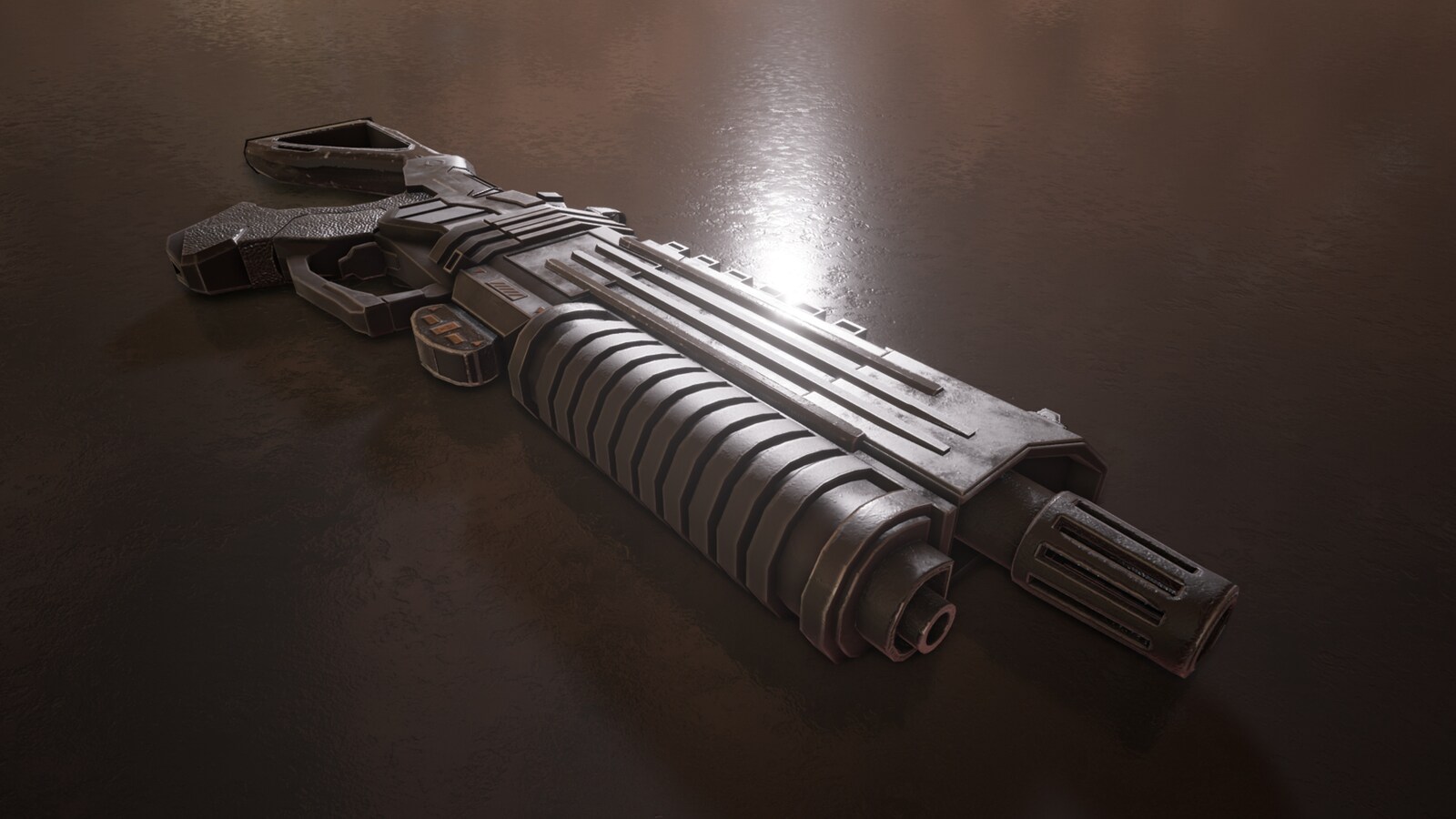 Sci-Fi Futuristic Laser Rifle in Weapons - UE Marketplace