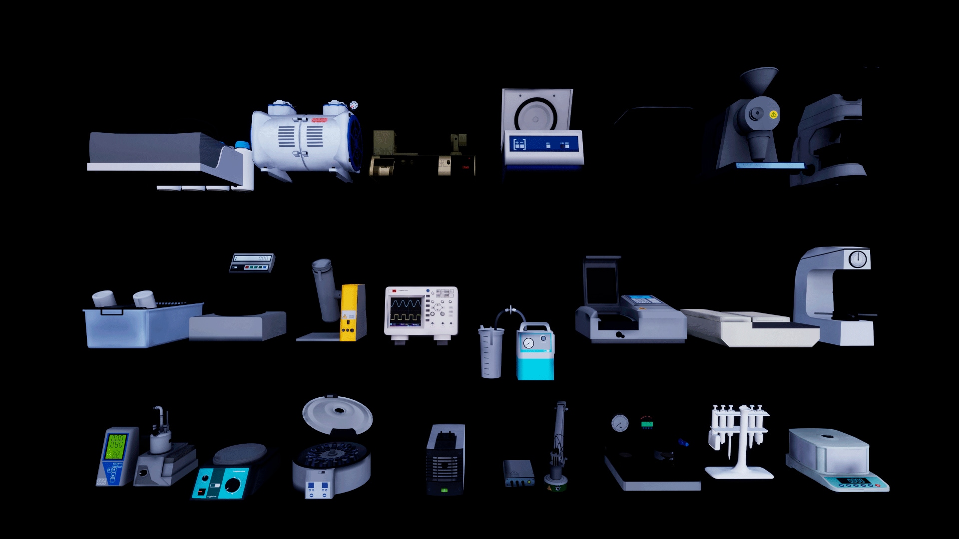 Laboratory - big building, characters and props, 카테고리 배경 - UE 마켓플레이스