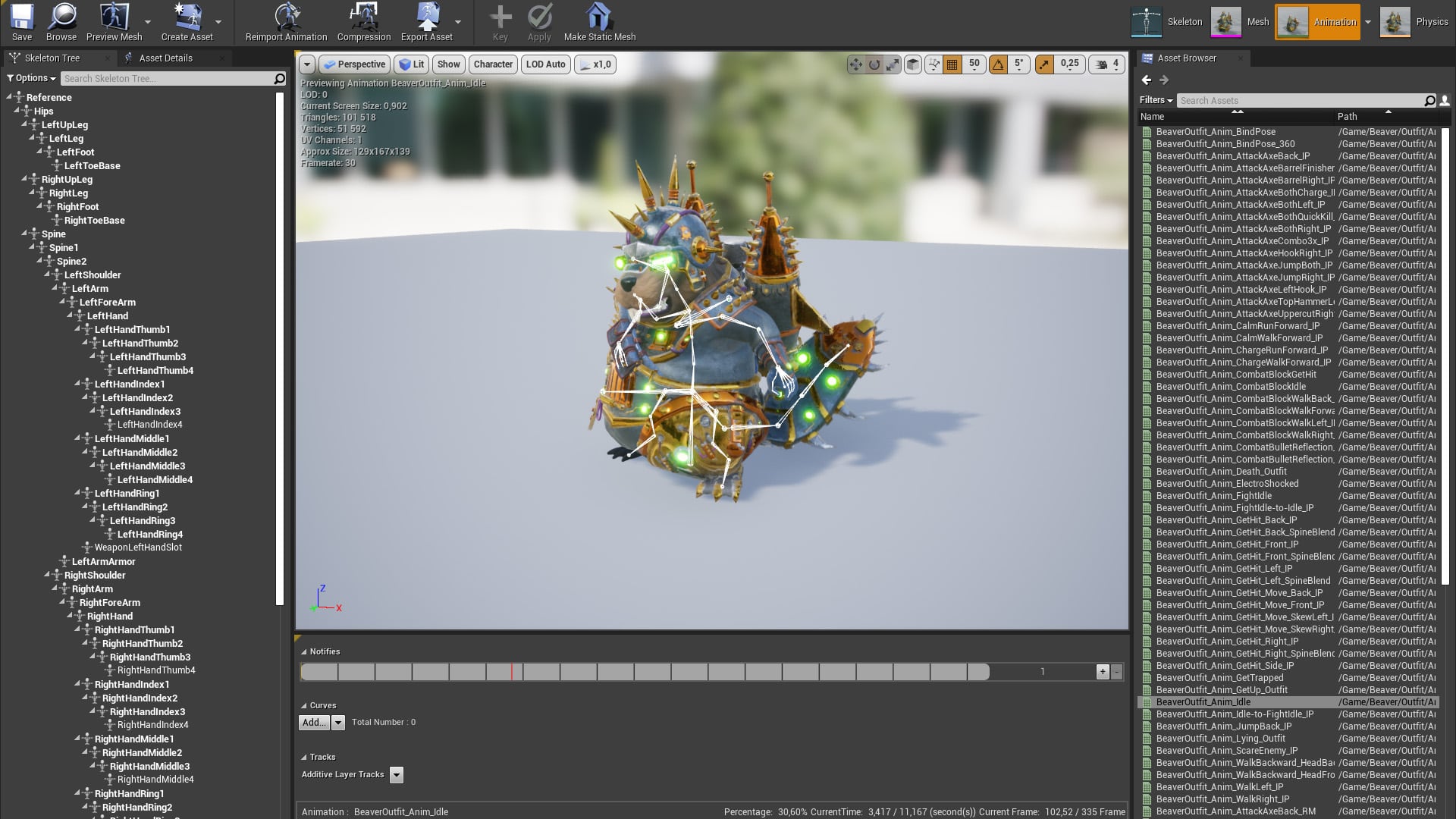 [RPG Animset] Steampunk Beaver - Fight & Movement in Characters - UE ...