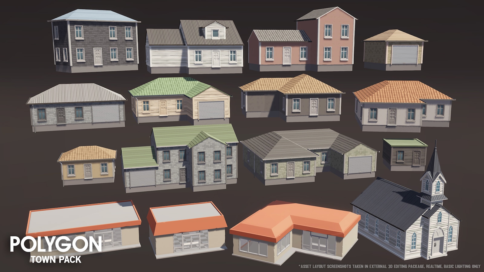 POLYGON - Town Pack in Environments - UE Marketplace