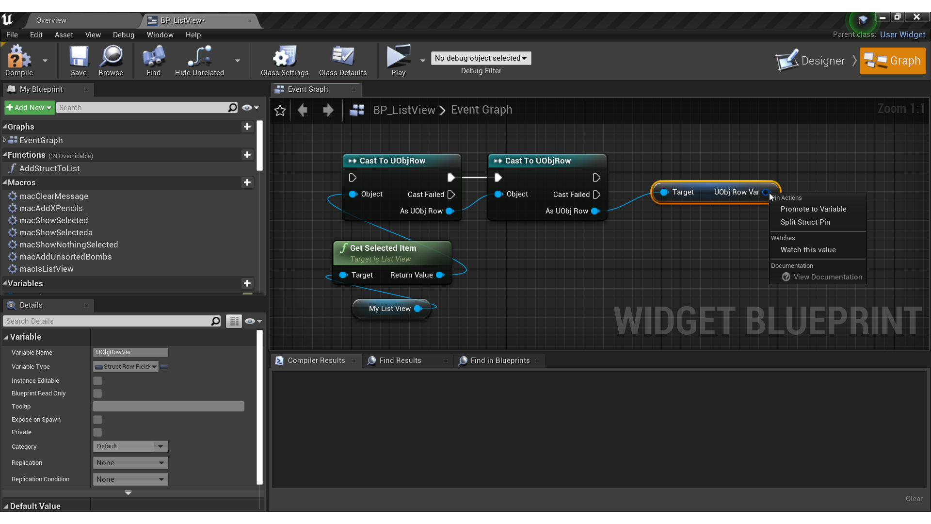 ListViewBP in Blueprints - UE Marketplace