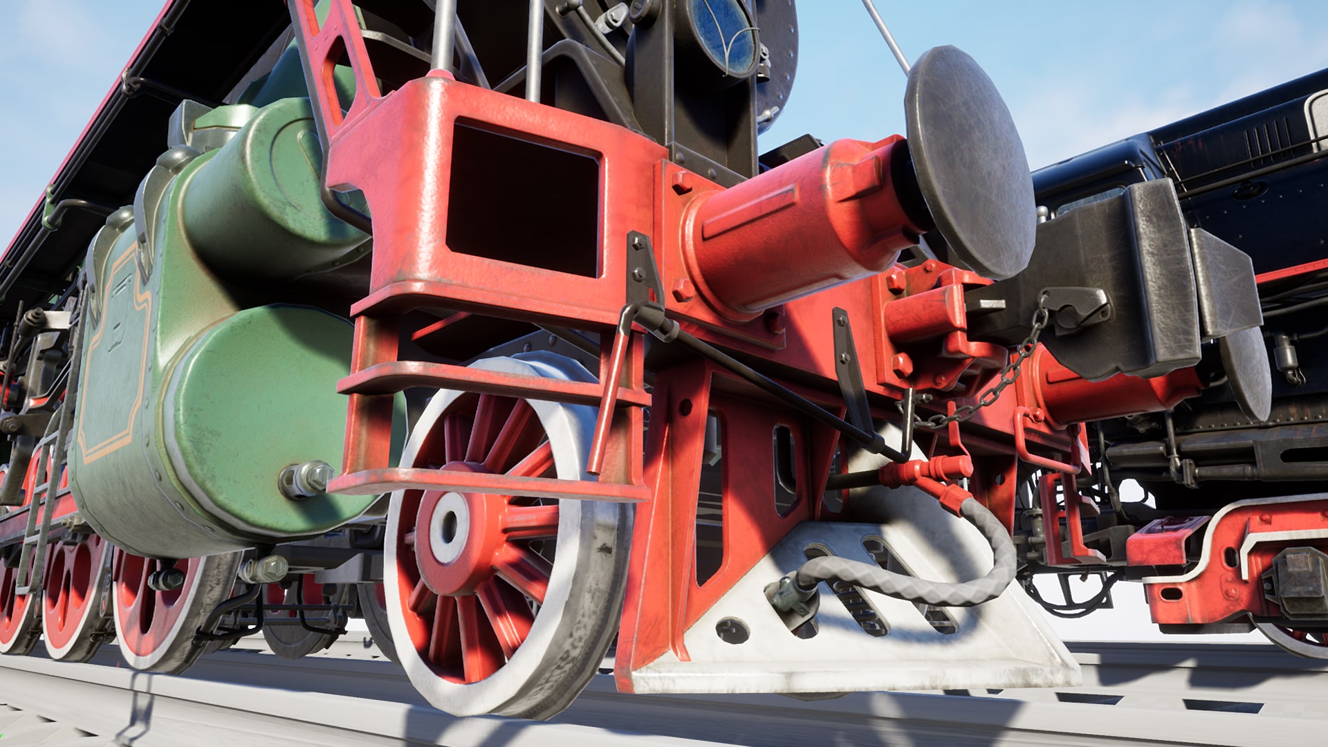 Custom steam locomotive in Props - UE Marketplace