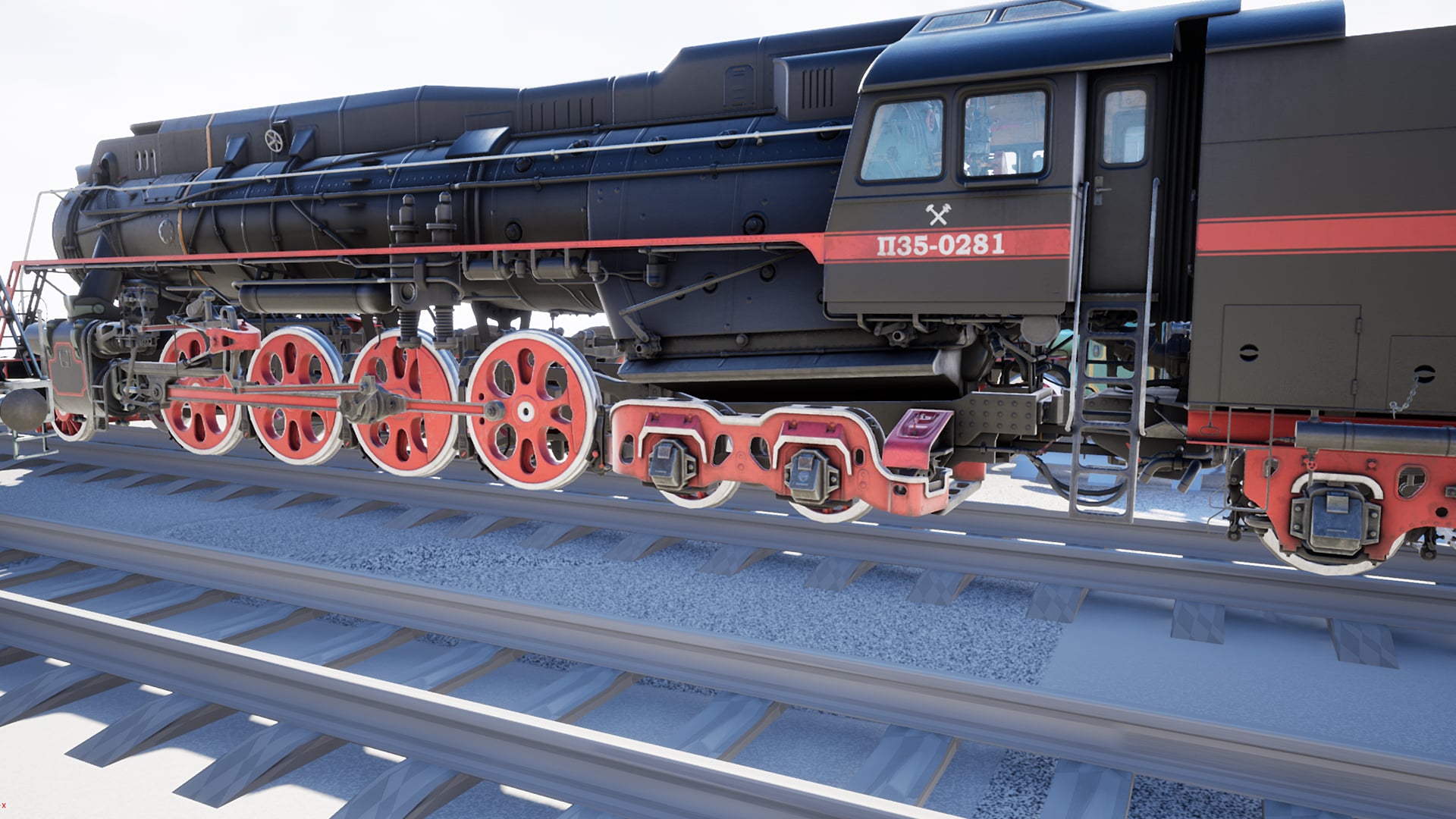 Custom steam locomotive in Props - UE Marketplace