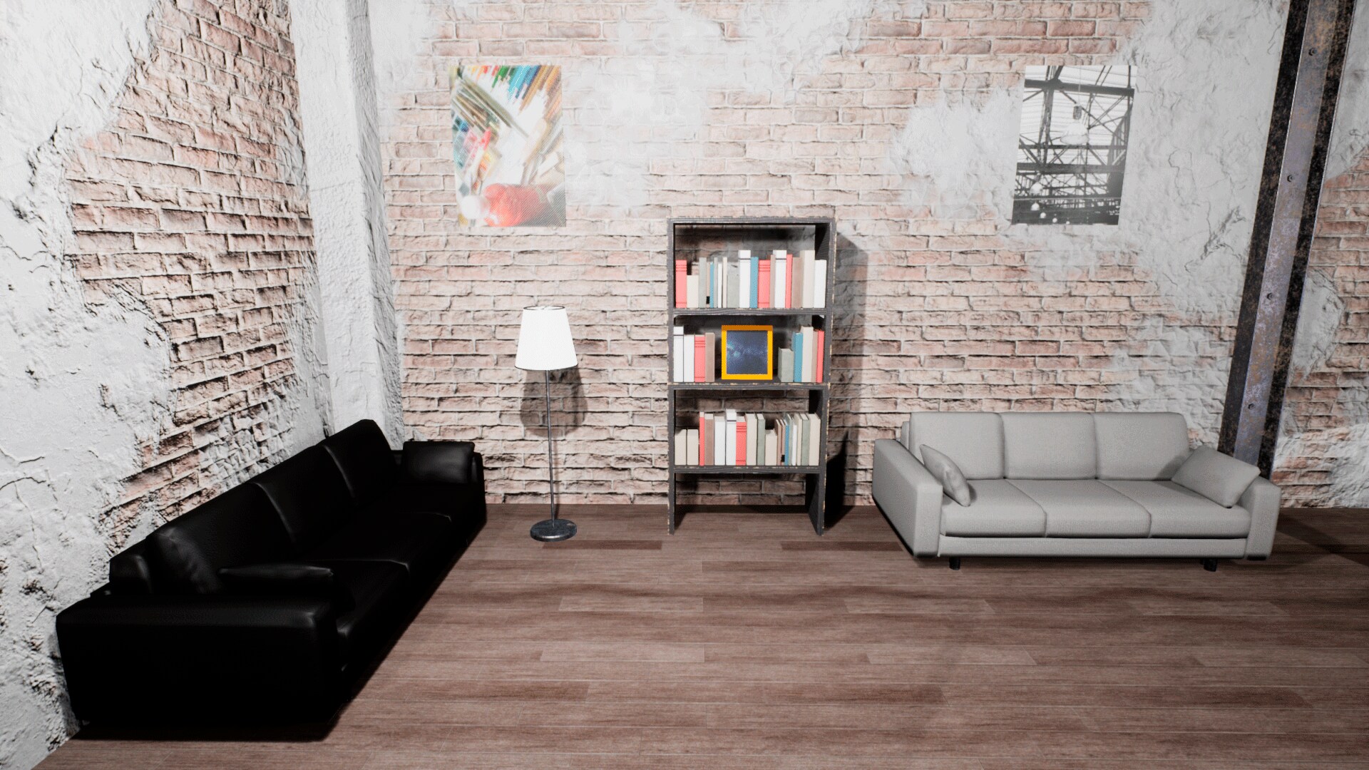 Loft - modular interior, 카테고리 배경 - UE 마켓플레이스