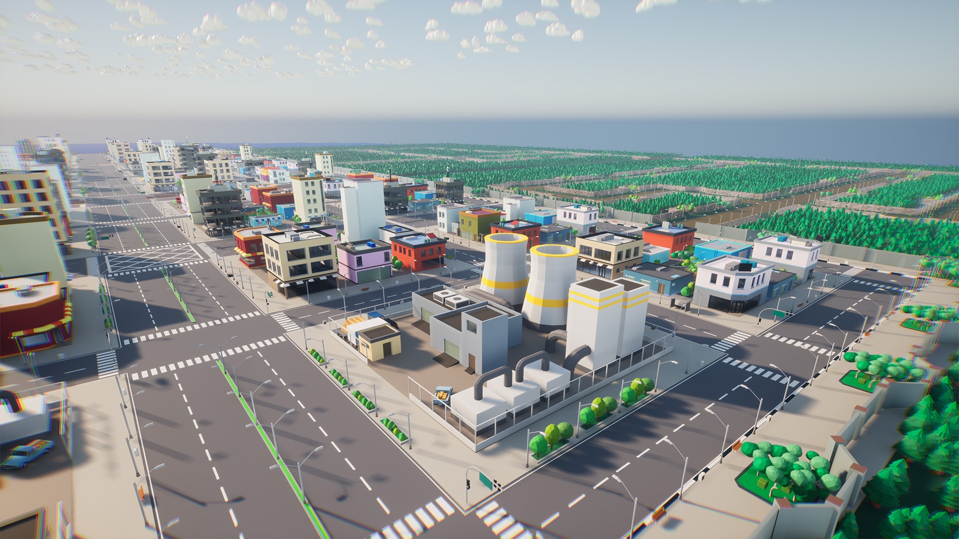 Low Poly City Simple Poly City 2 3D Model In Cityscapes 3DExport