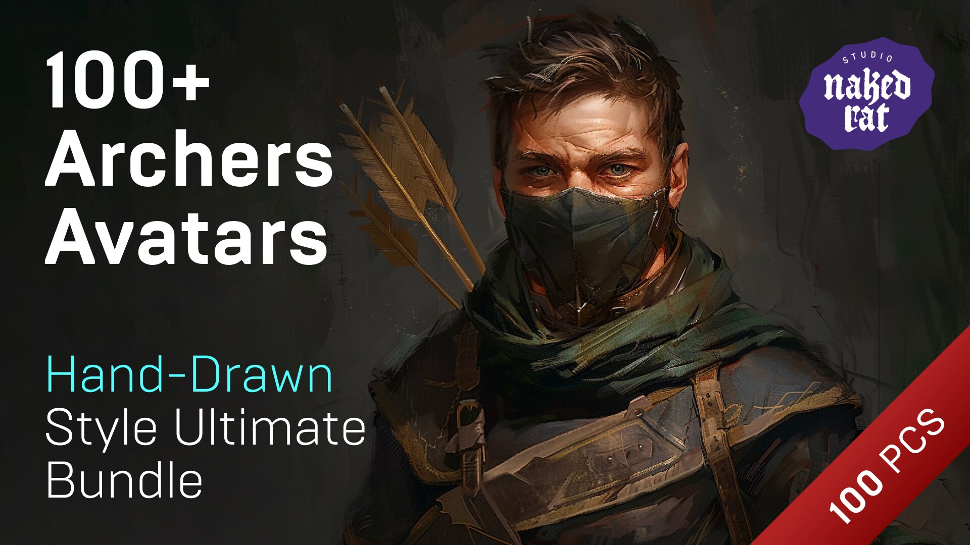 Archers Avatar Portraits, Archer Avatars Icons SET in 2D Assets - UE ...