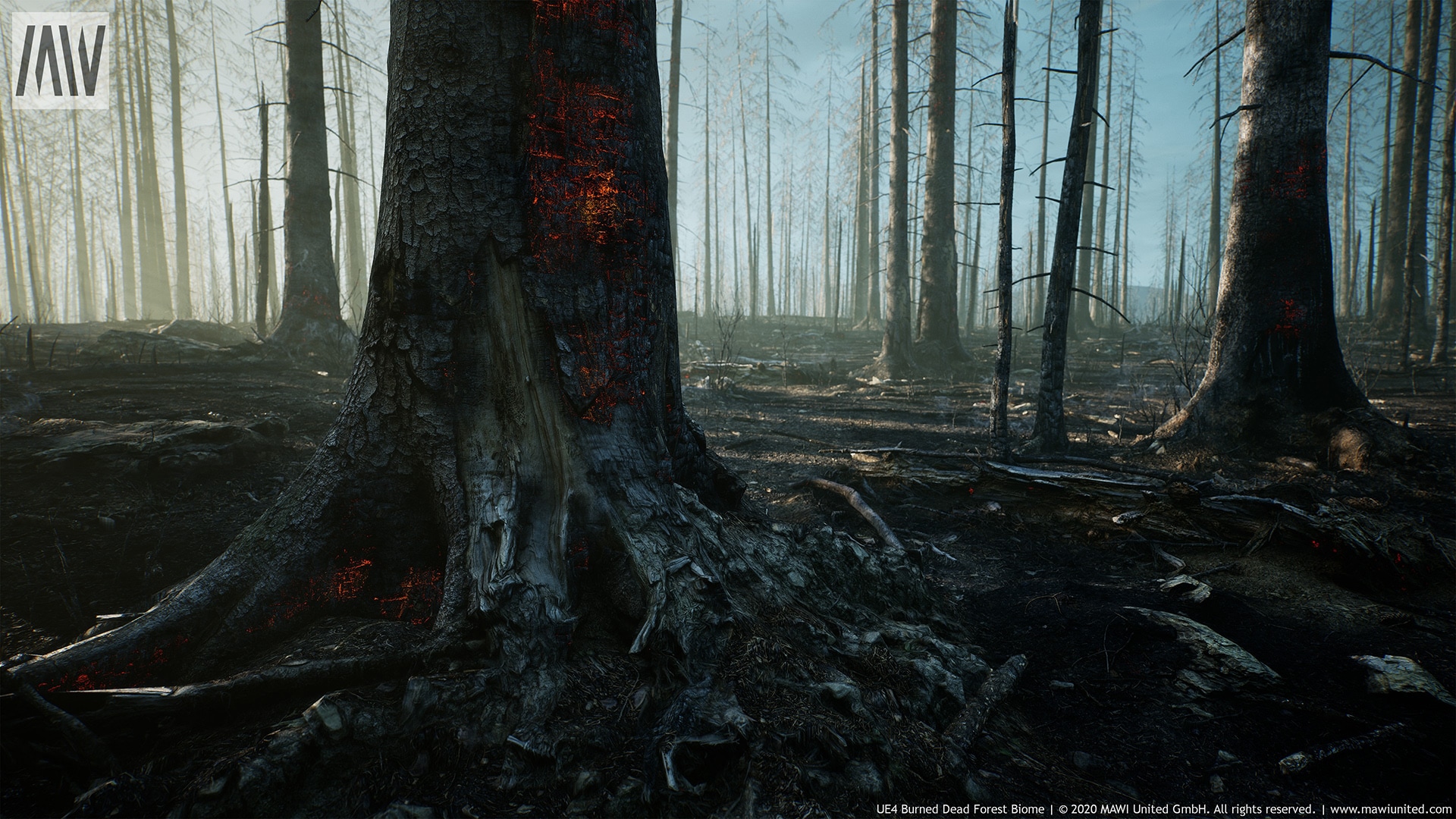 MW Burned Dead Trees Forest Biome in Environments - UE Marketplace