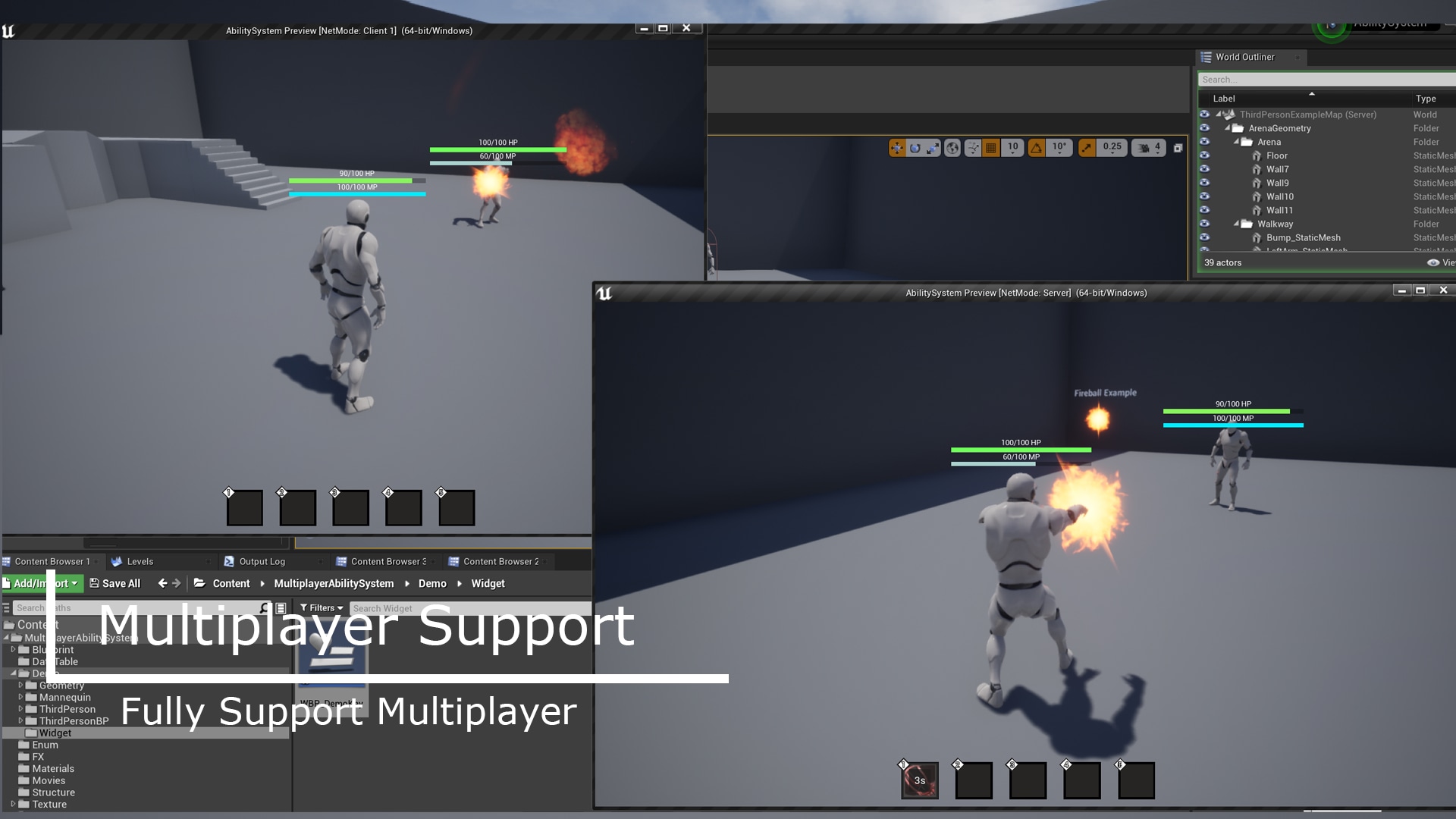 Multiplayer Ability System In Blueprints Ue Marketplace