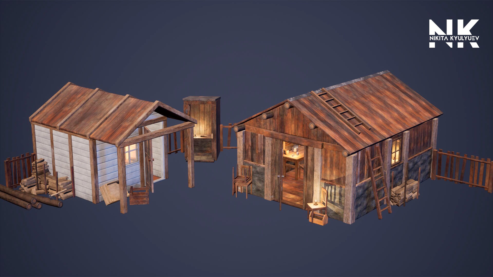 Modular Huts Asset, 카테고리 소품 - UE 마켓플레이스