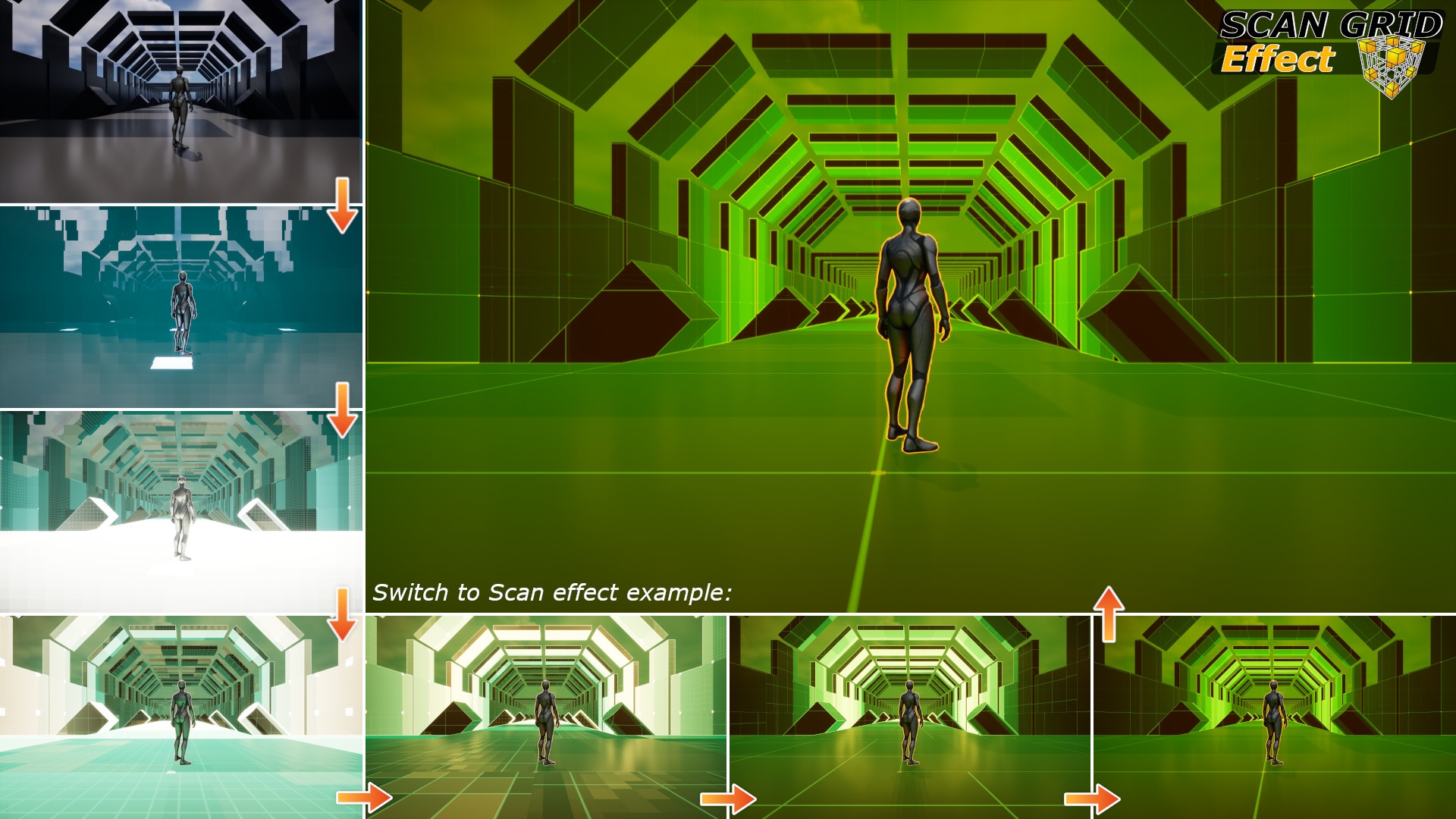 Scan Grid Effect In Visual Effects Ue Marketplace