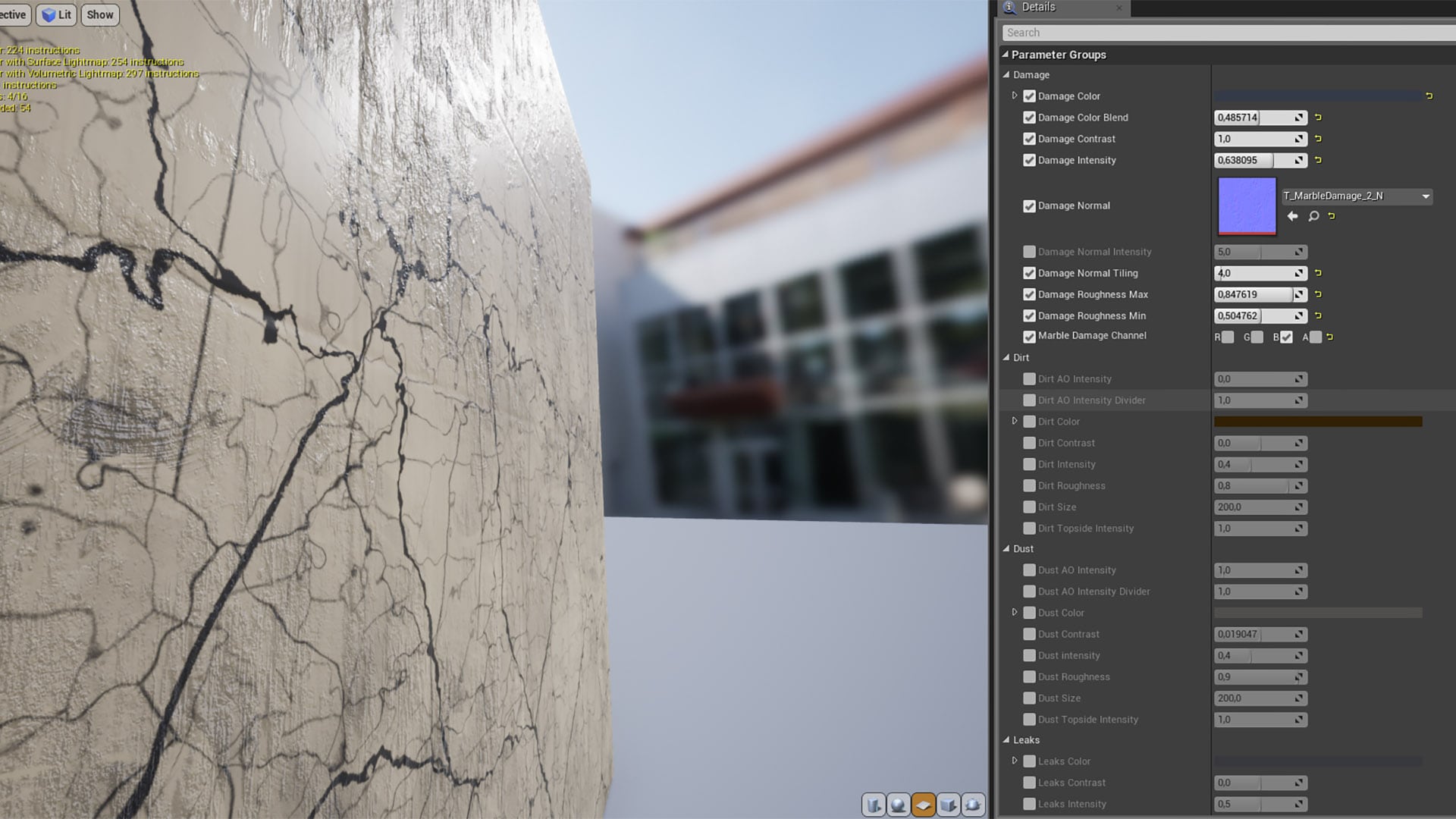Advanced Marble Material in Materials - UE Marketplace