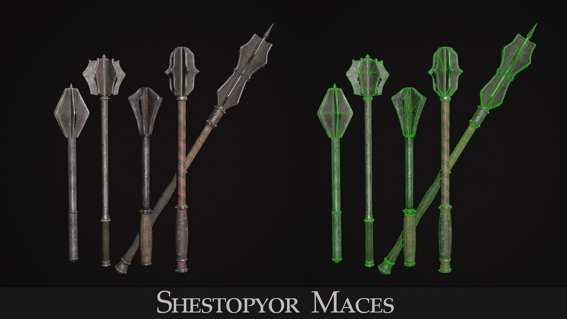 在道具创建的Medieval Weapon - Maces - 虚幻引擎商城