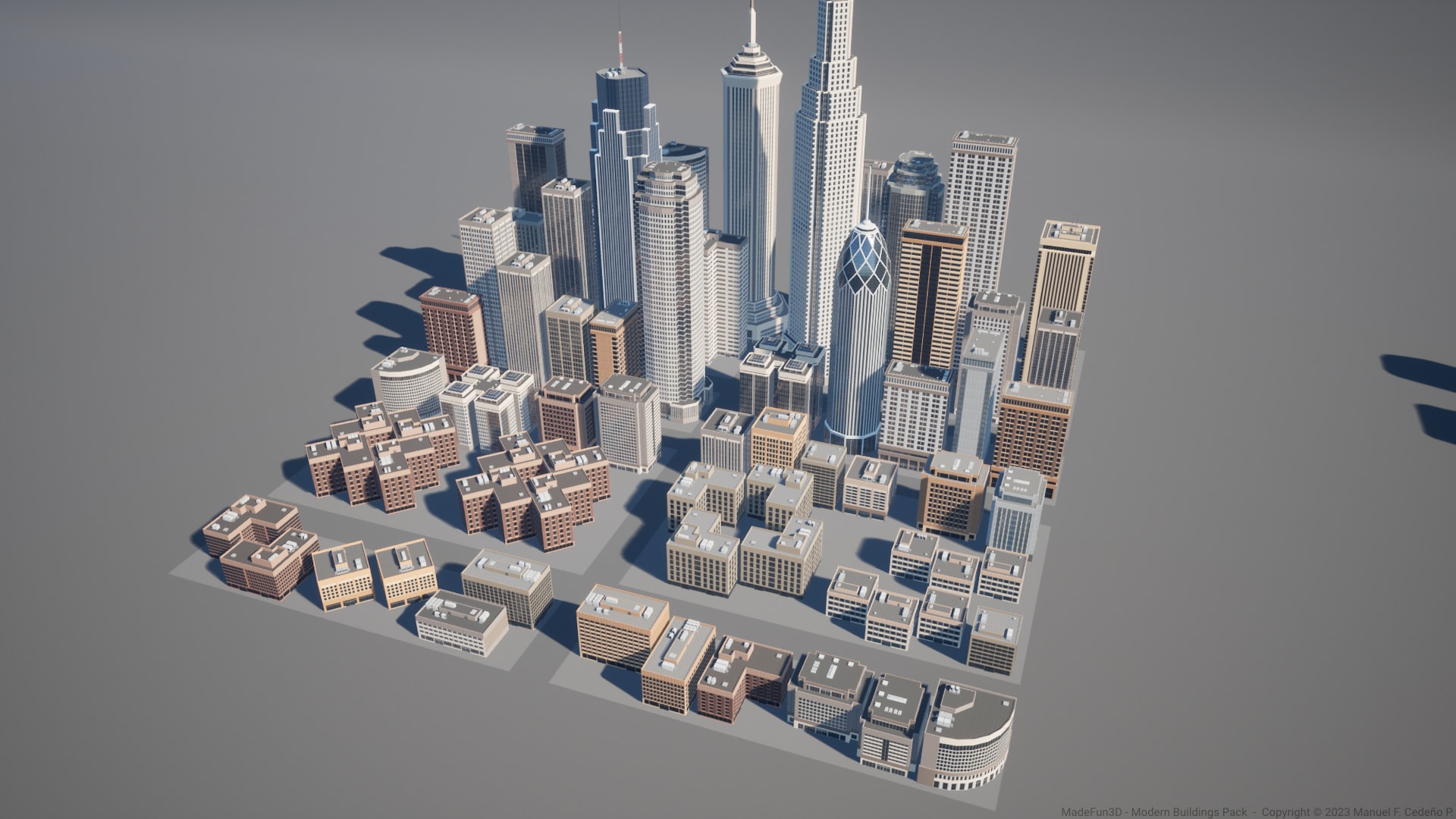 Modern Buildings Pack, 카테고리 소품 - UE 마켓플레이스