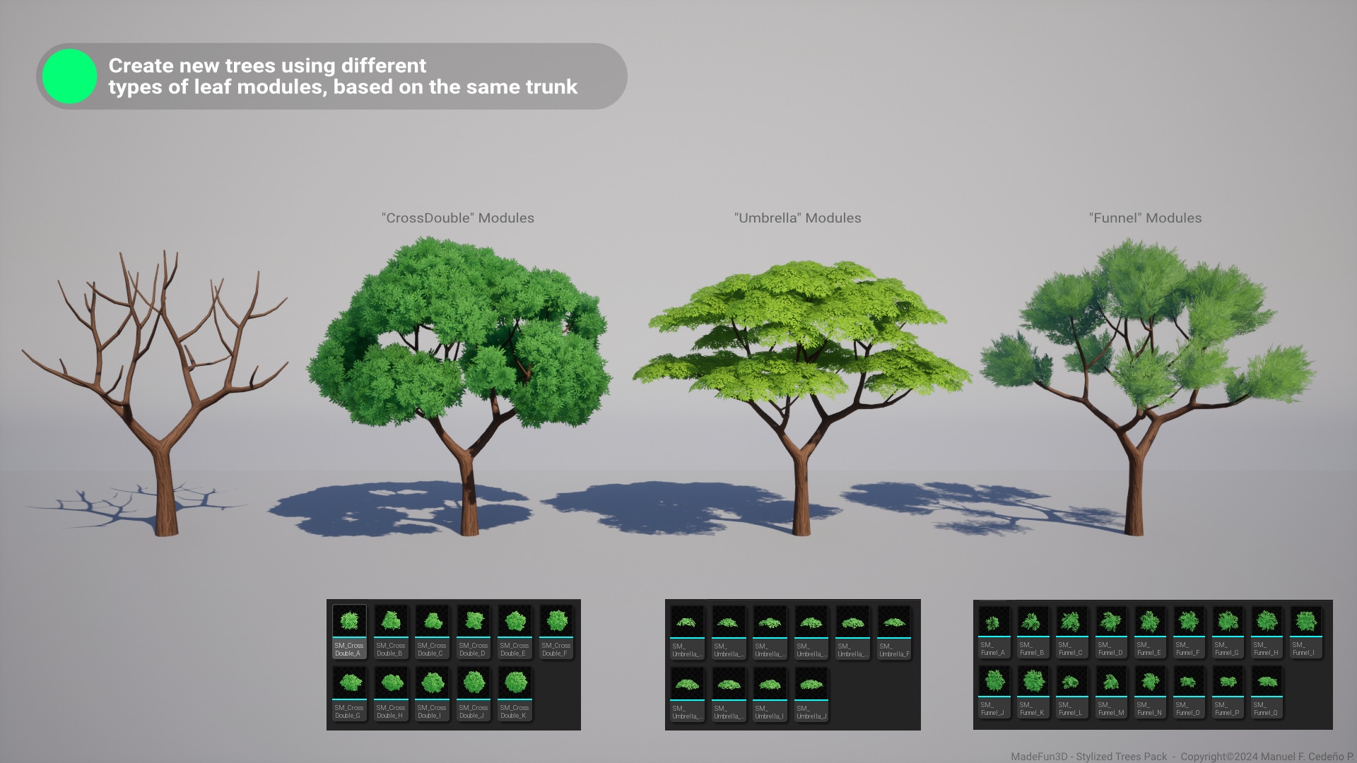Stylized Trees Pack in Props - UE Marketplace