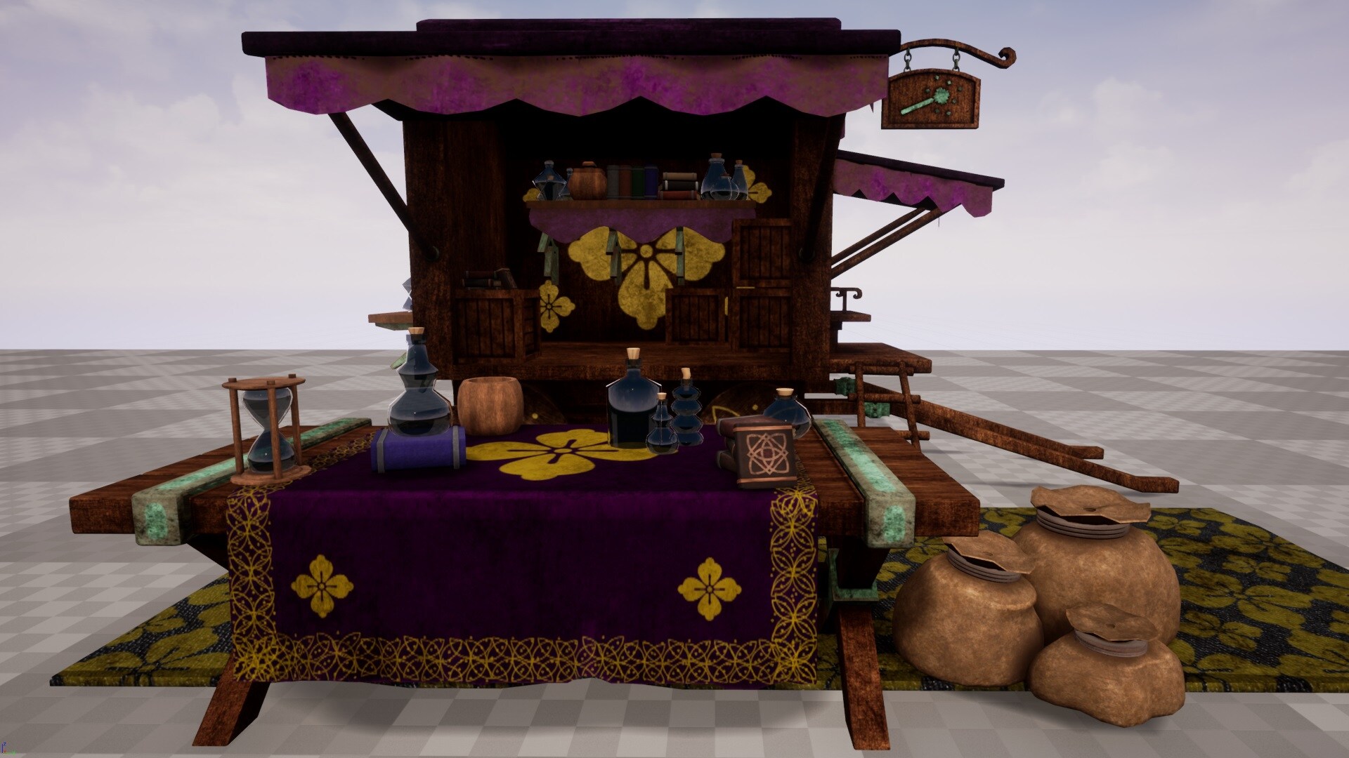 Merchant Caravans & Props Pack in Props - UE Marketplace