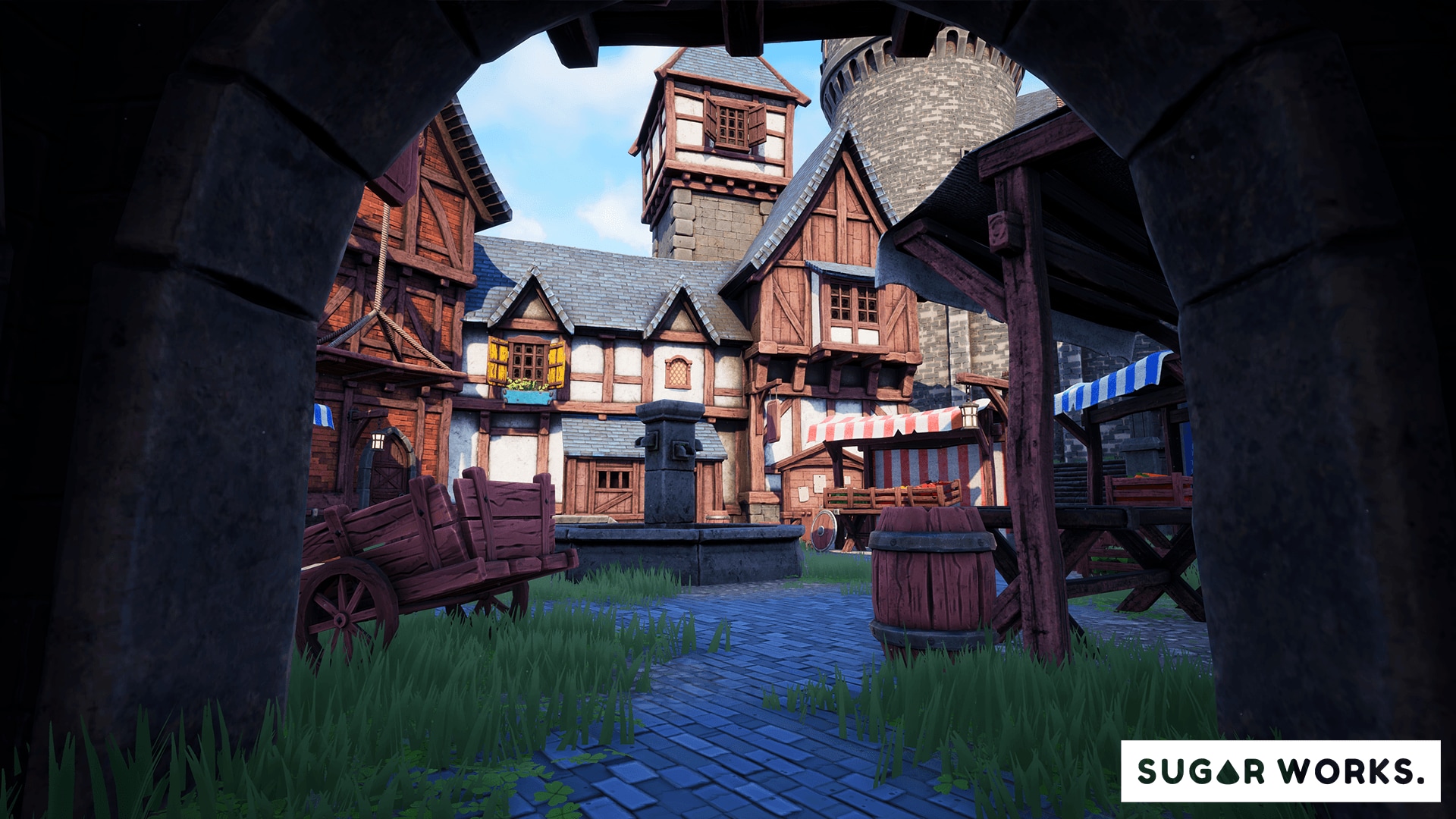 Modular Medieval Town - Stylized Fantasy in Props - UE Marketplace