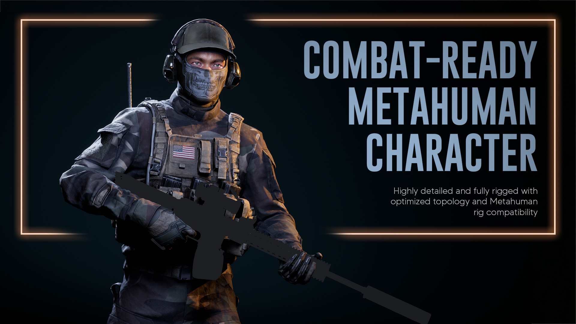 Rigged Combat-Ready Soldier Character - 5 Colors camo, Police, SWAT in Characters - UE Marketplace